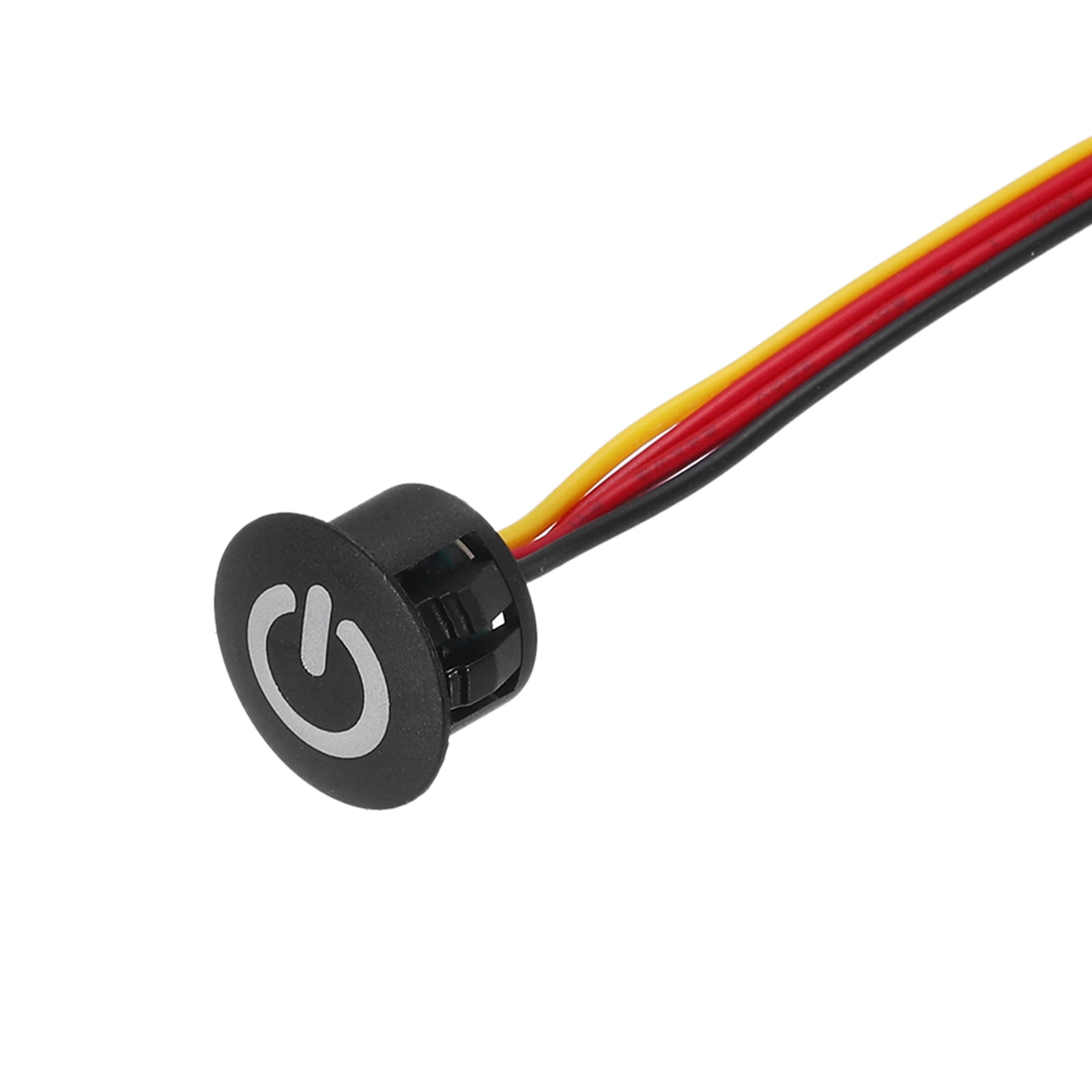 Uxcell DC 12V Touch Dimmer Switch 13mm Diameter Snap-in Mount Black for ...