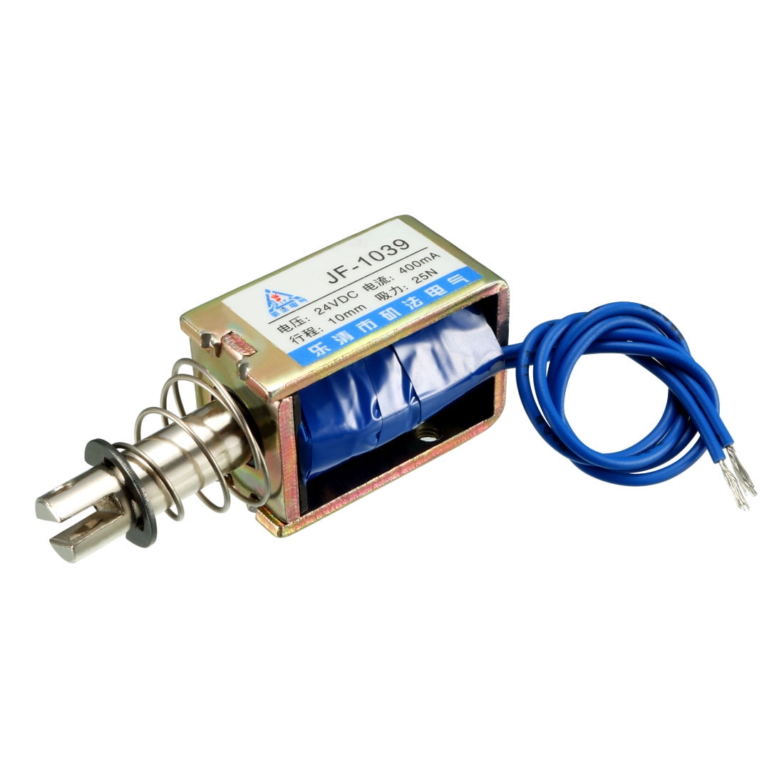 Uxcell DC 24V 400mA 9.6W 25N 0.39'' Pull Type Linear Motion Solenoid ...