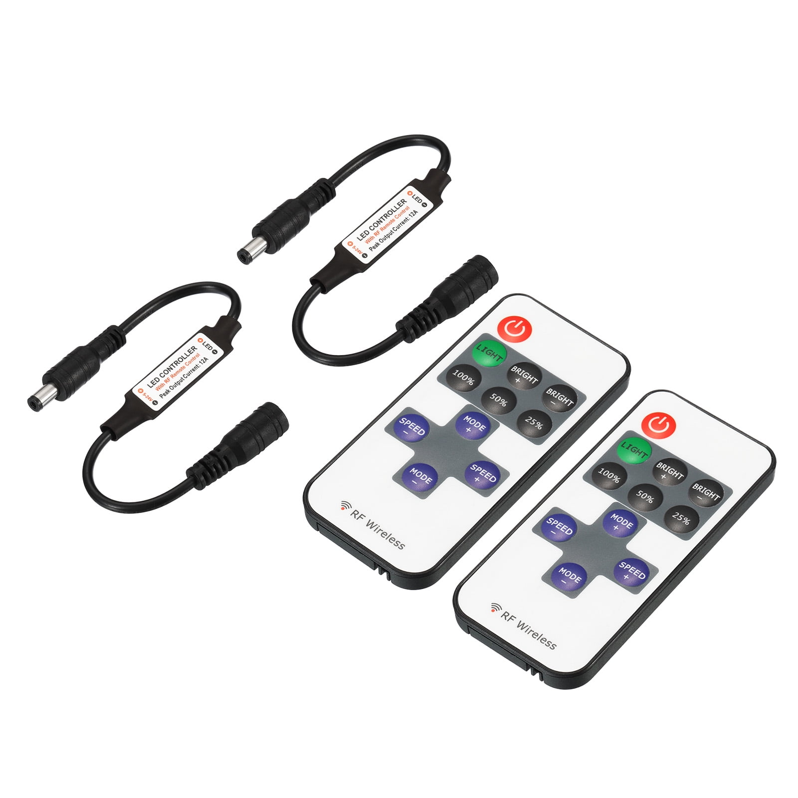 Uxcell DC 5V 24V RF Mini Wireless Remote Switch Dimmer Controller for ...