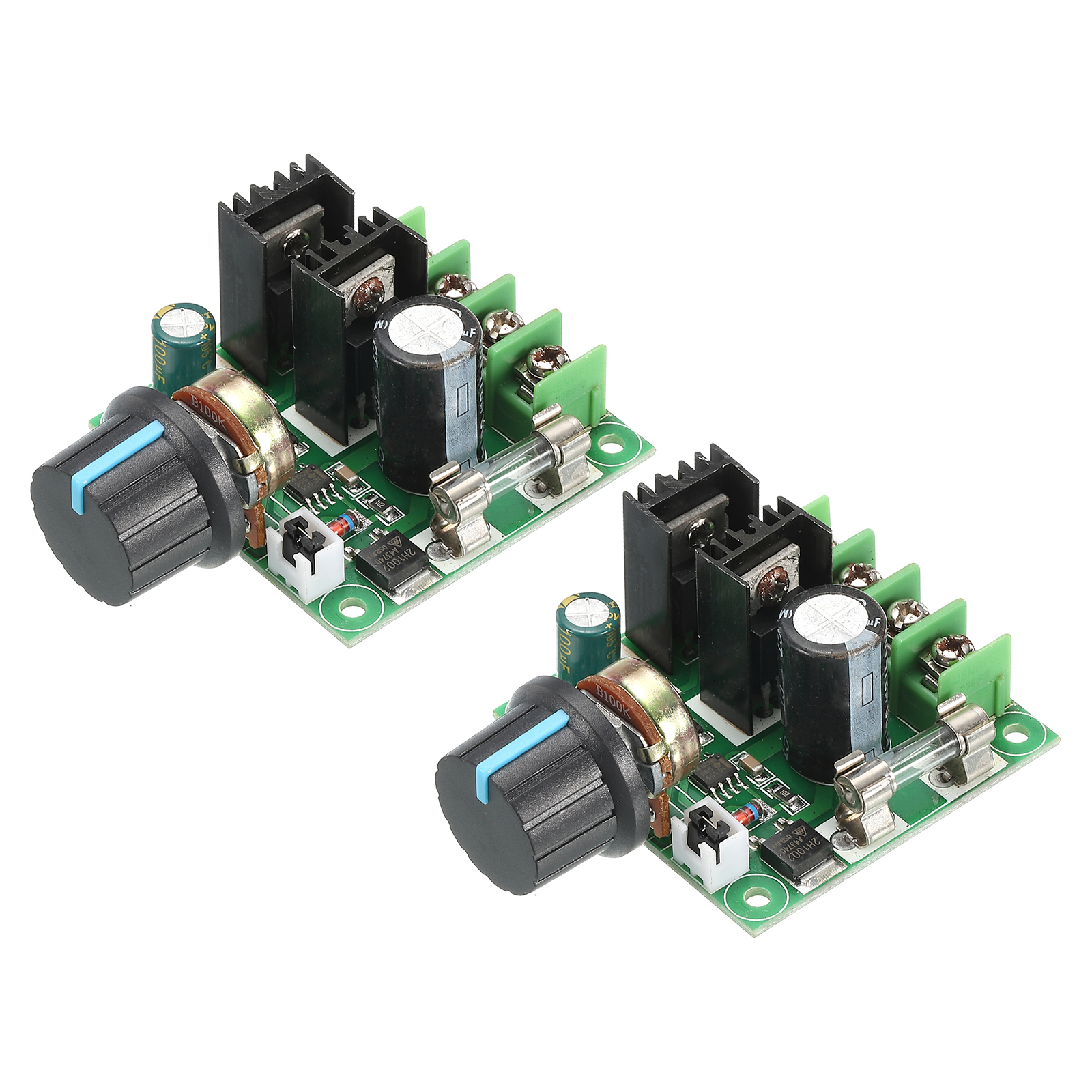 Uxcell DC 9V-50V 10A, Universal DC Motor Speed Controller, Pulse Width Modulation Regulator Pack ...