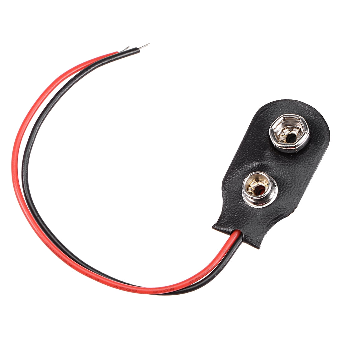 Uxcell DC 9V Battery Clip I-Type Connector 3.93" Long Wire - Walmart.com
