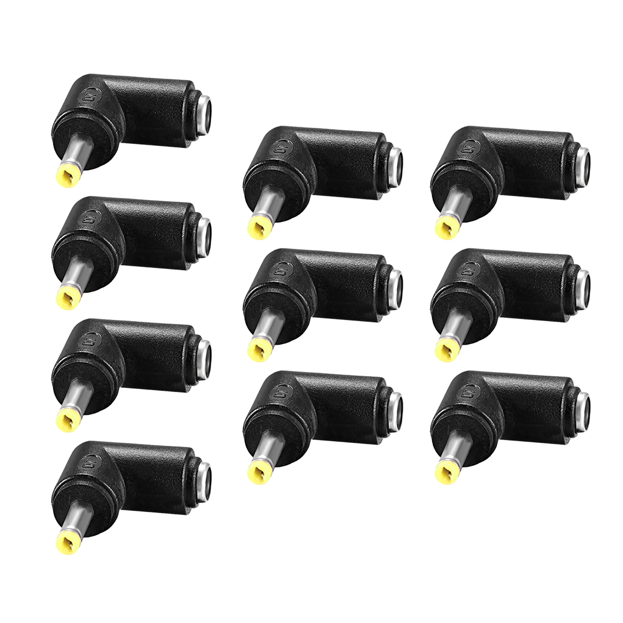 Uxcell DC Connector Right Angle 4.0mm x 1.7mm Male to 5.5mm x 2.1mm ...