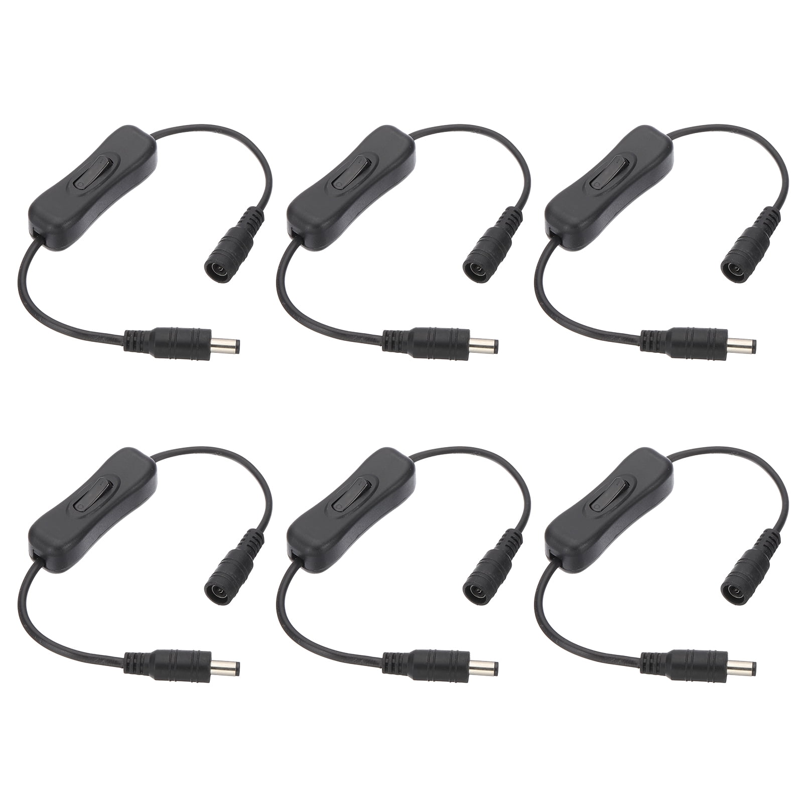 Uxcell DC Inline On/Off Switch, 6pcs Male to Female Adapter Wire Power ...