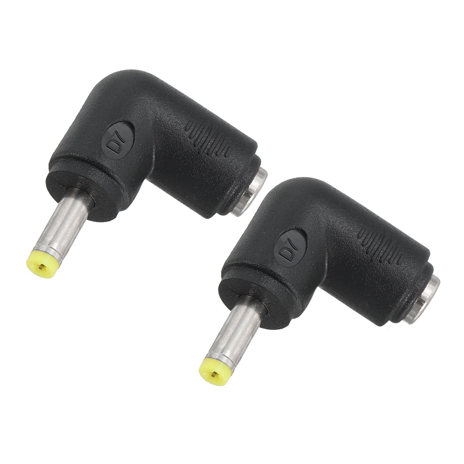 Uxcell DC Power Connector Adapter, Degree Angle Female Jack to Male ...