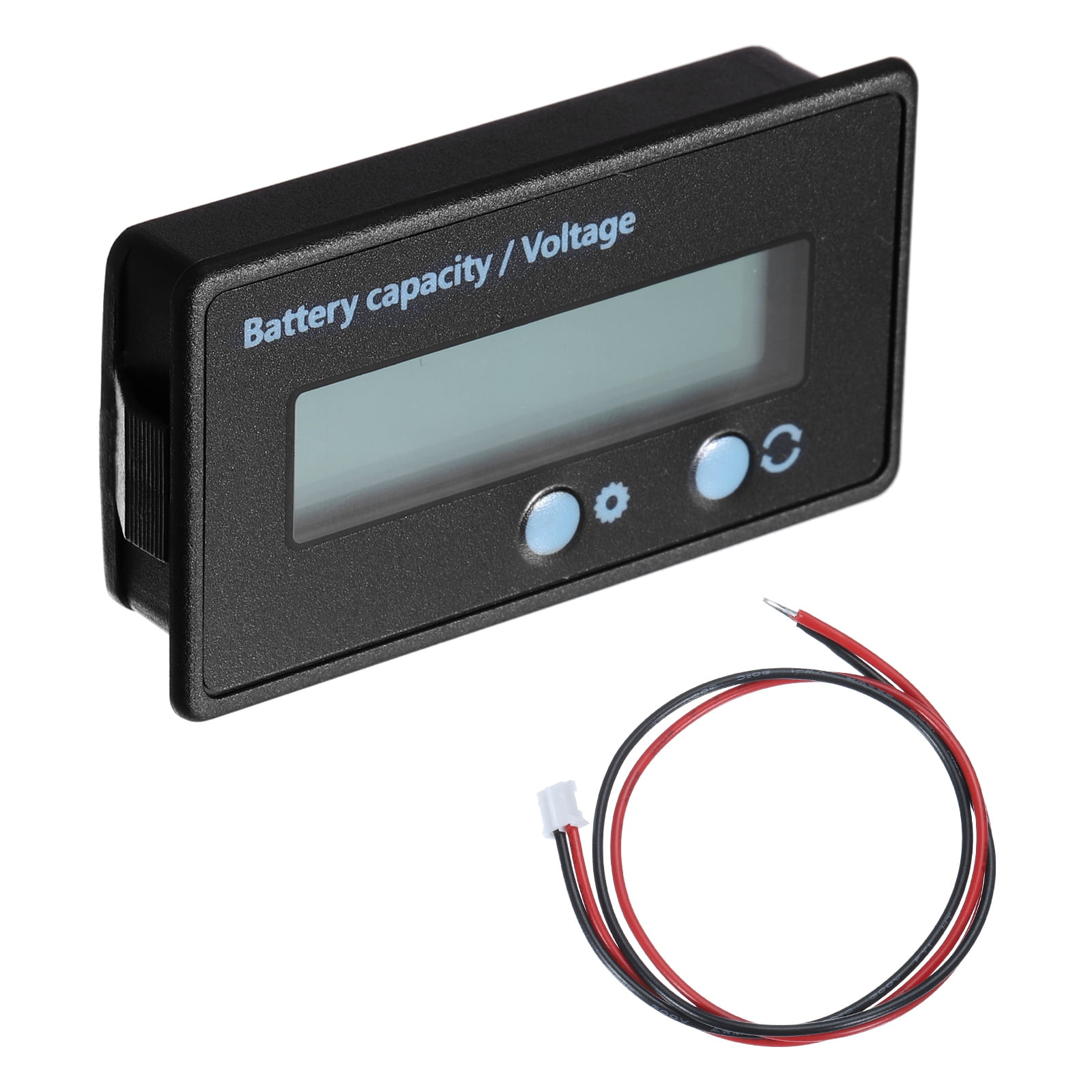 Uxcell DC6-63V Battery Capacity Voltage Indicator Front Setting Switch ...