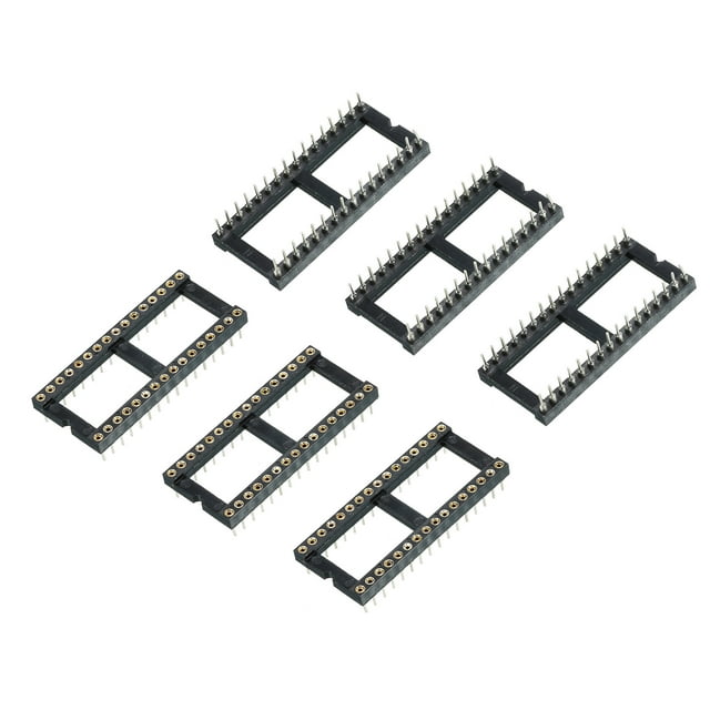 Uxcell DIP IC Chip Socket Adapter Round Pin 32P 2.54mm Pitch IC Socket ...