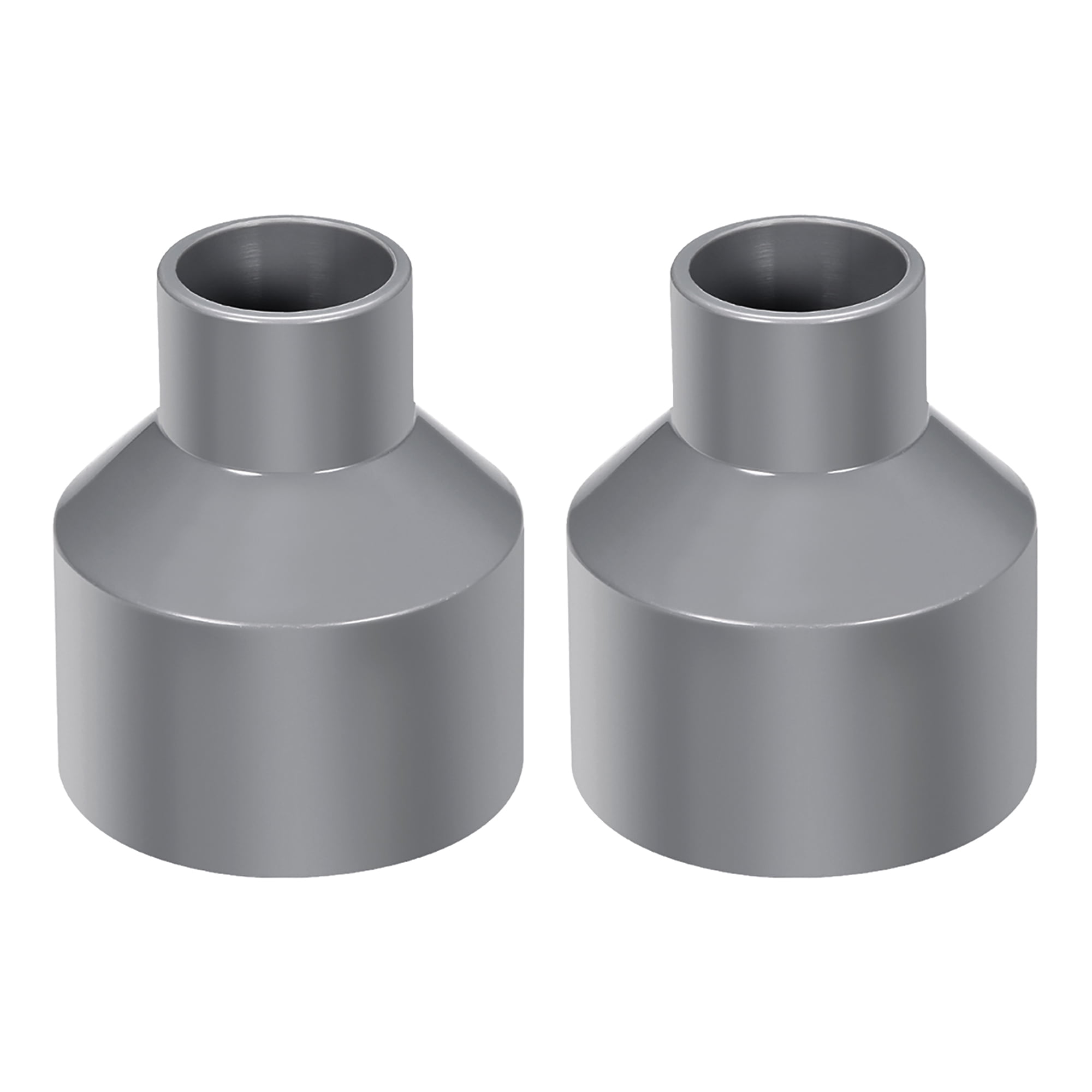 Uxcell DWV Reducing Coupling Schedule 40 1-inch x 2-inch Socket Gray ...