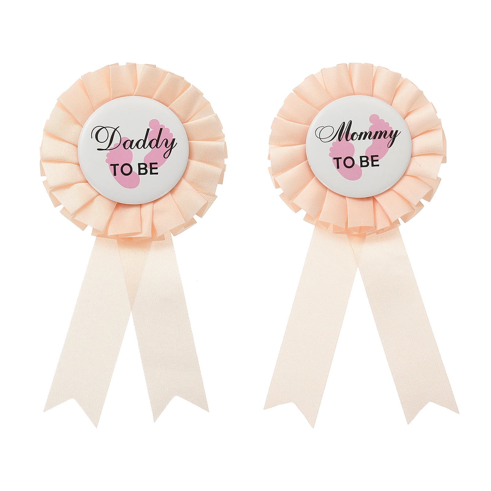 Uxcell Daddy to Be & Mom to Be Tinplate Badge Pin, 1Set Gender Reveal ...
