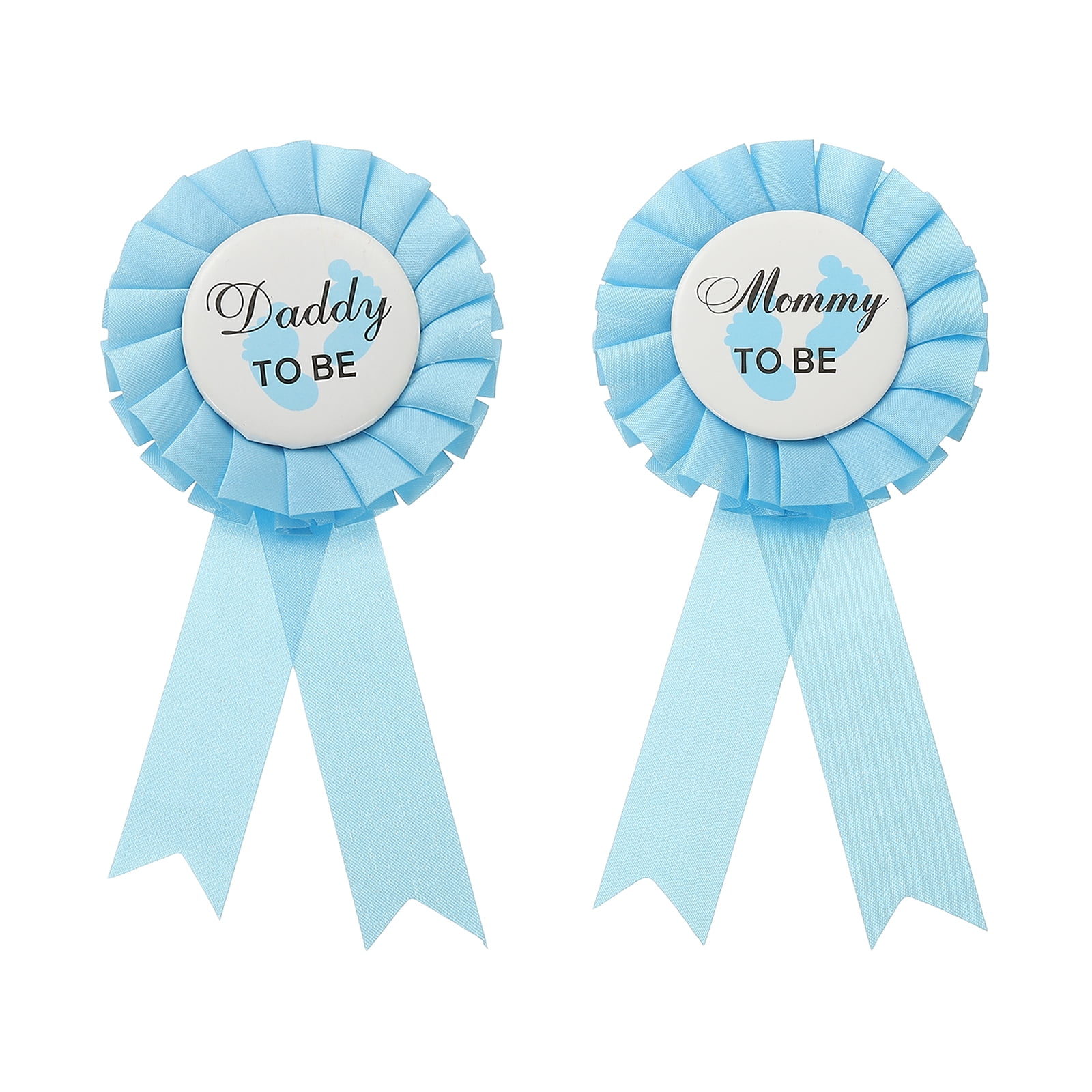 Uxcell Daddy to Be & Mom to Be Tinplate Badge Pin, 1Set Gender Reveal ...