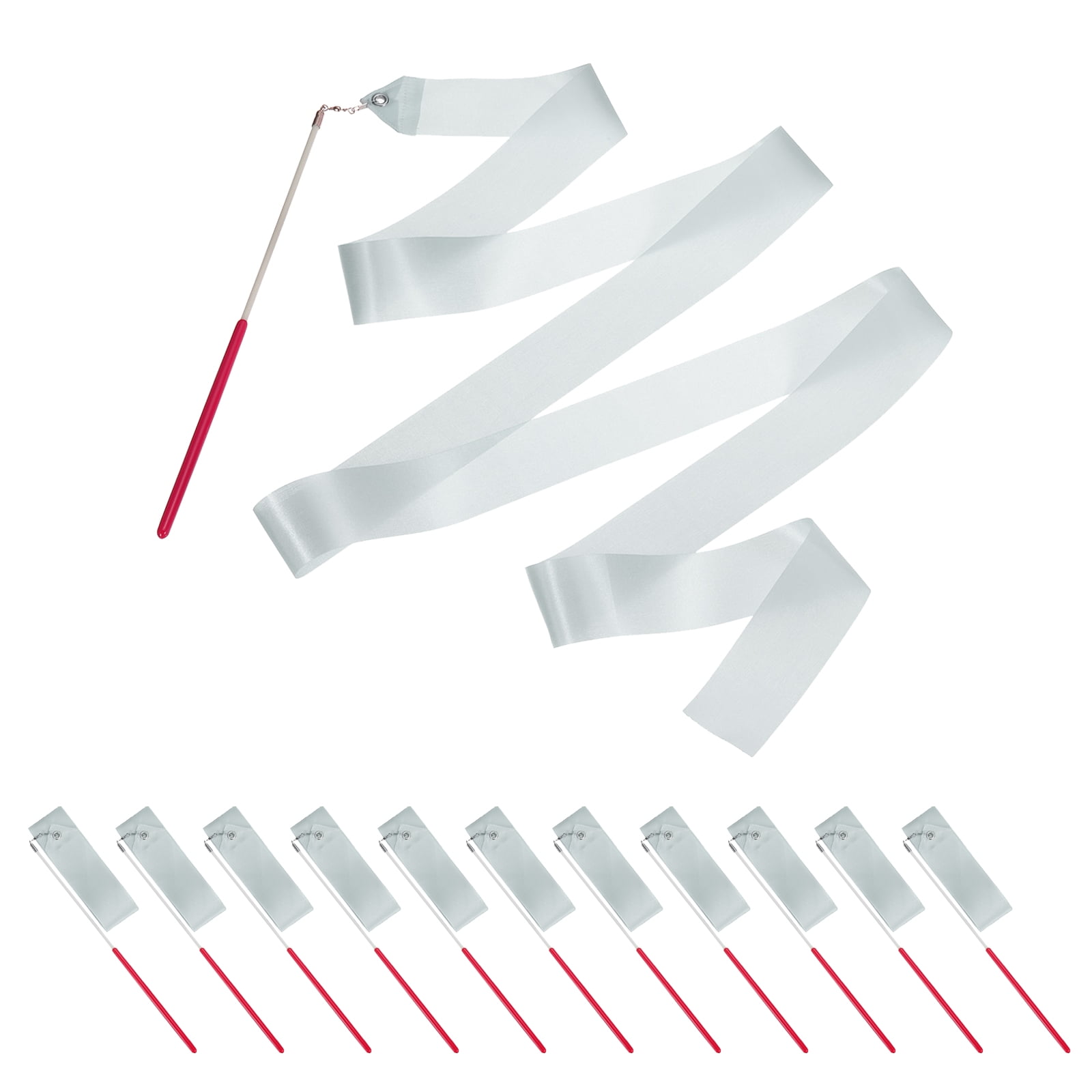 Uxcell Dance Ribbons, Gymnastics Dance Streamers with Non-Slip Wand ...