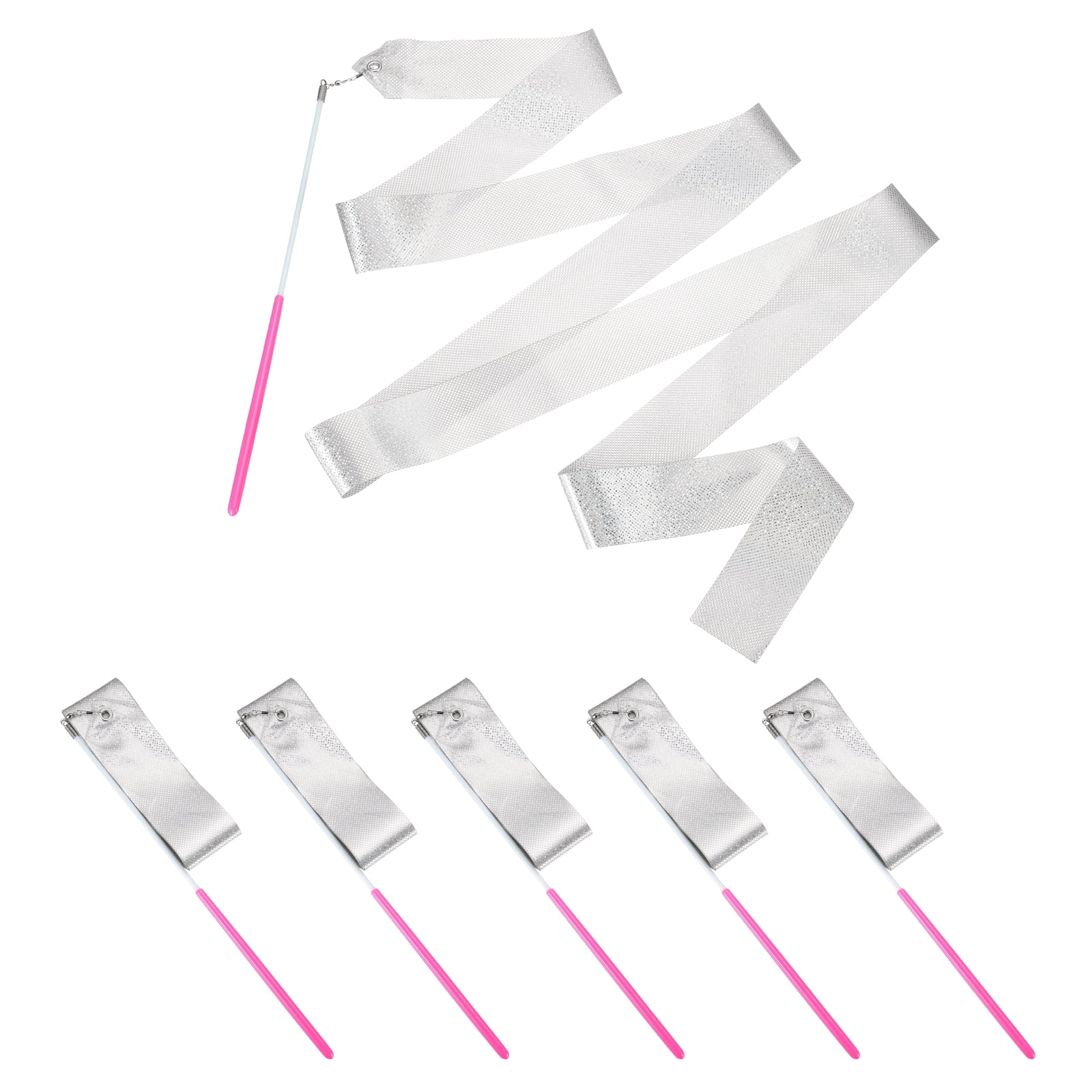 Uxcell Dance Ribbons, Gymnastics Dance Streamers with Non-Slip Wand ...
