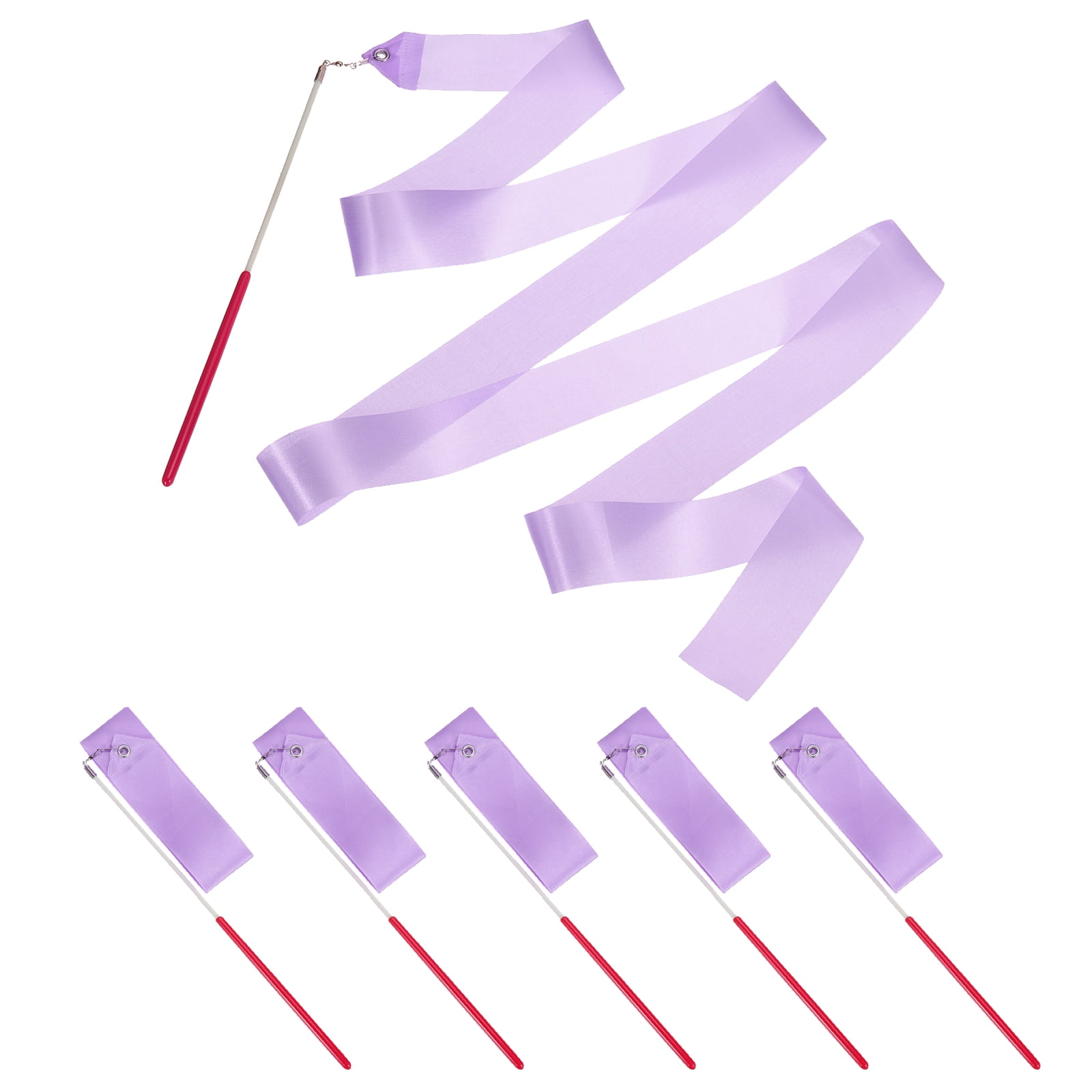 Uxcell Dance Ribbons, Gymnastics Dance Streamers with Non-Slip Wand ...