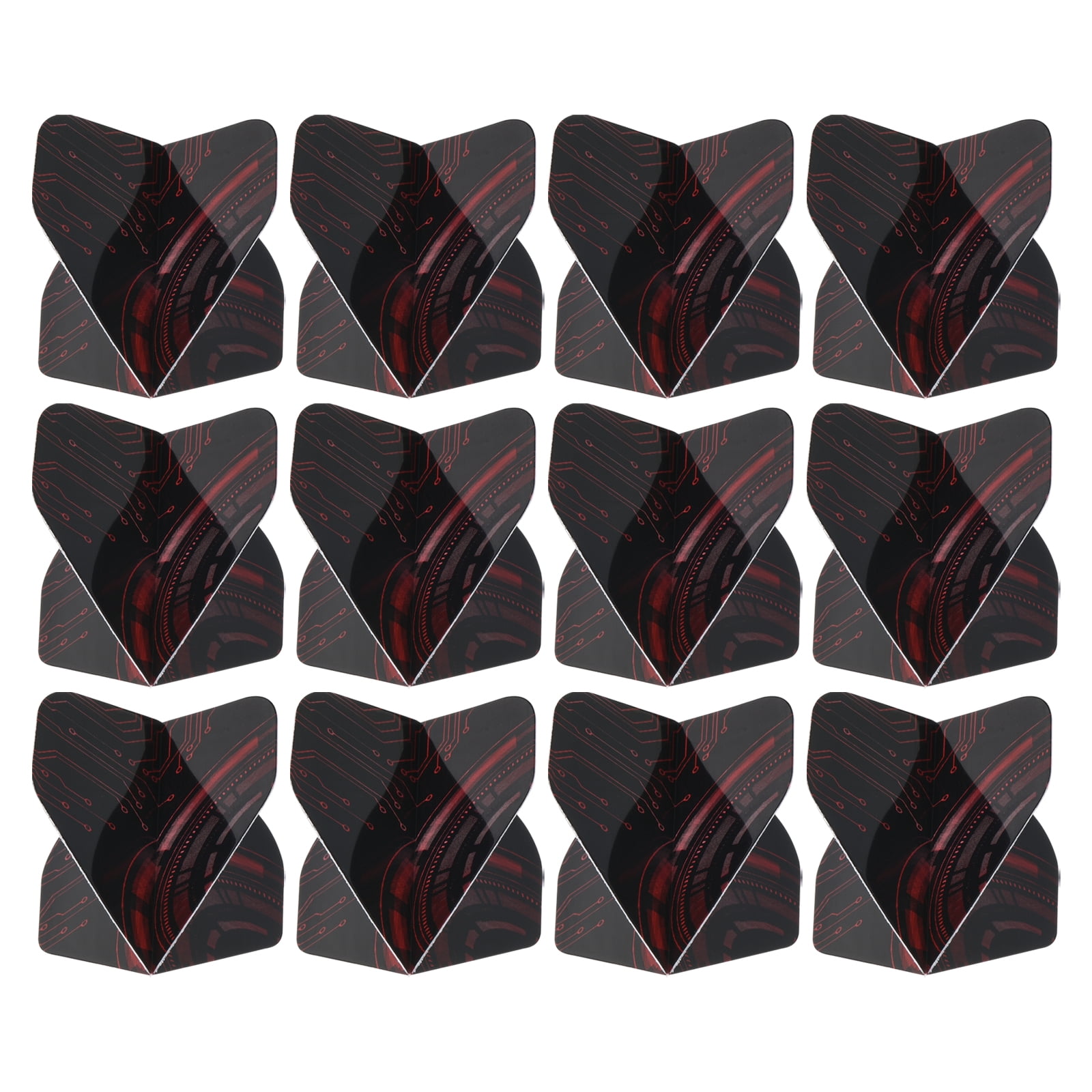 Uxcell Dart Flights, 12 Pack PET Standard Darts Accessories Mechanical ...