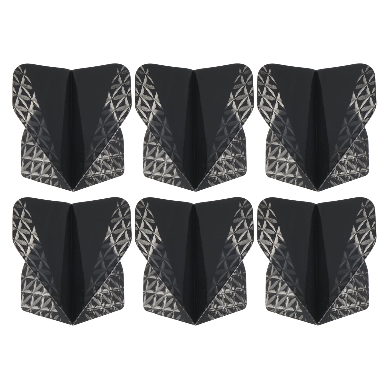 Uxcell Dart Flights, 6 Pack PET Standard Darts Accessories, Black, Gray ...
