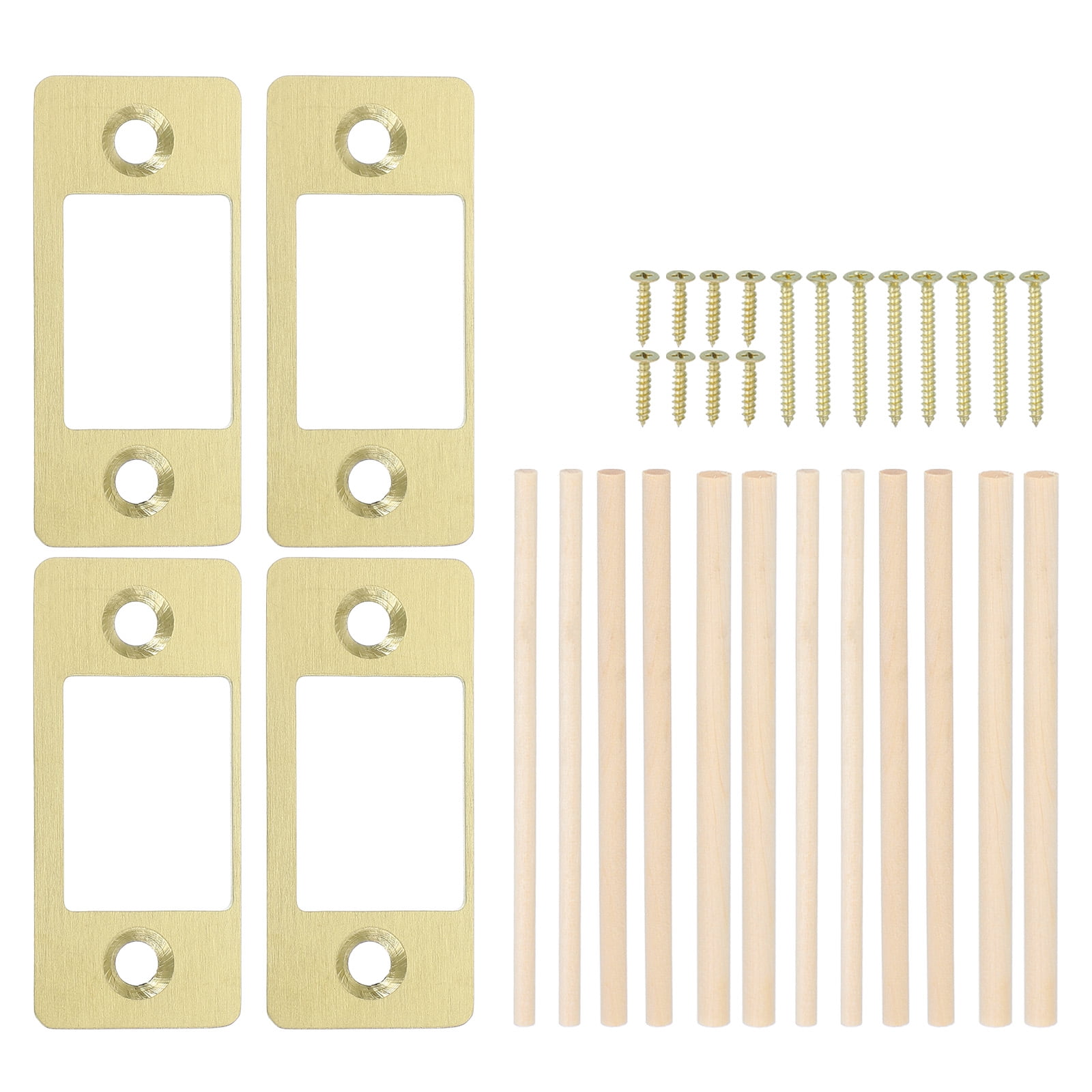 Uxcell Deadbolt Strike Plate, Adjustable Door Strike Plate with Screws ...