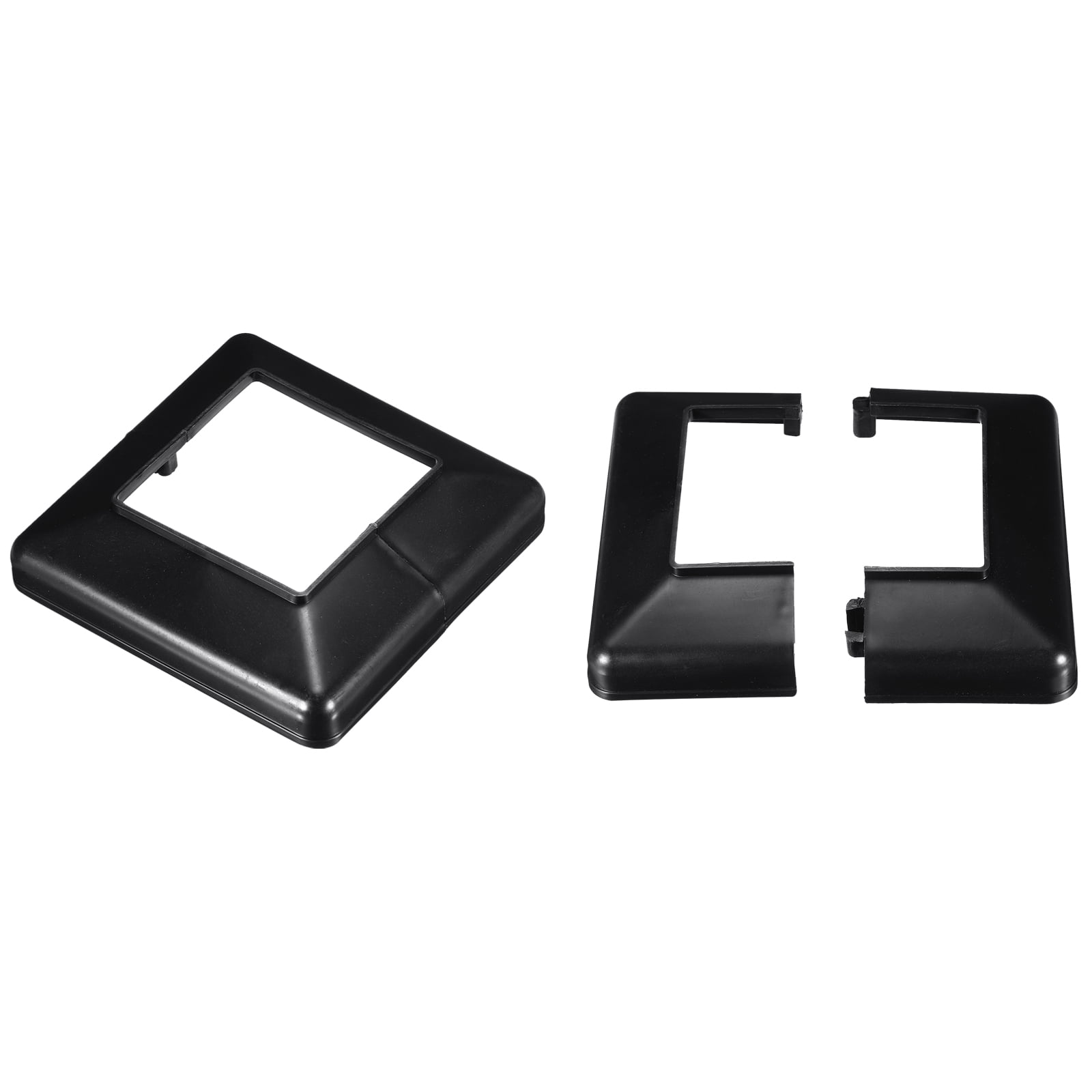 Uxcell Deck Post Base Cover 2Pcs Split Style Post Bracket 3.15" x 3.15 ...
