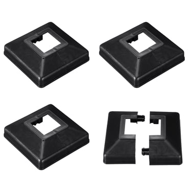 Myard 4x4 Post Base Cover Skirt Flange, Nylon Support, Screws Included ...