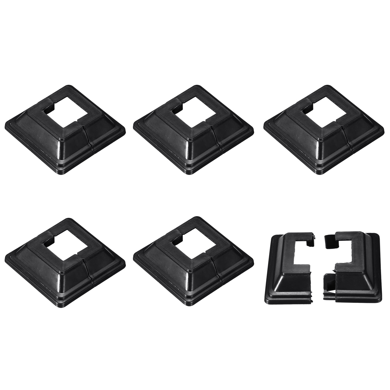 Uxcell Deck Post Base Cover, 6Pcs Split Style 26x26mm/1.02x1.02" Post ...
