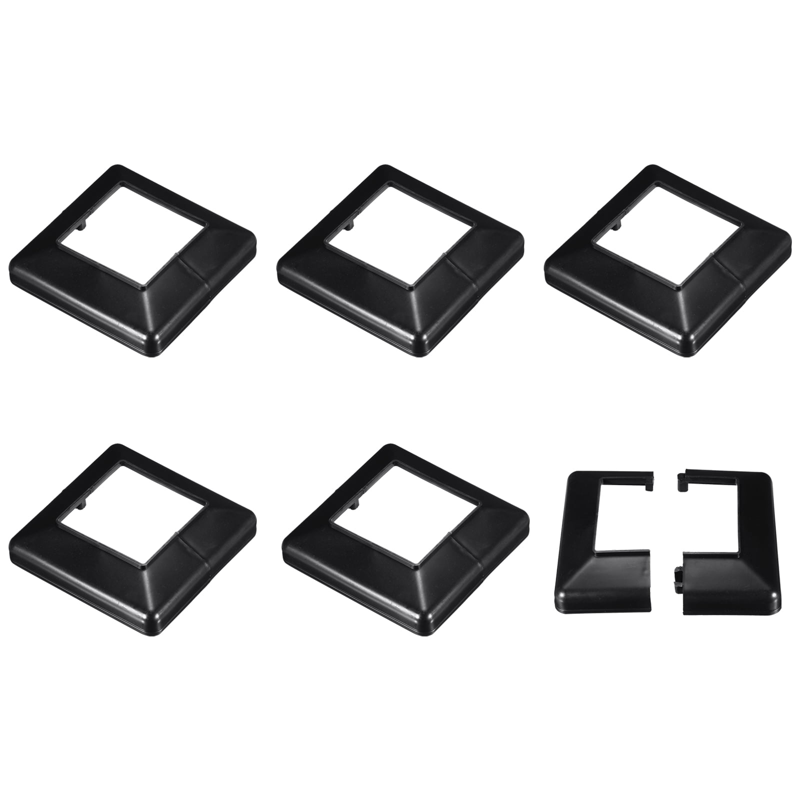 Uxcell Deck Post Base Cover 6Pcs Split Style 3.15" x 3.15" Post Base ...