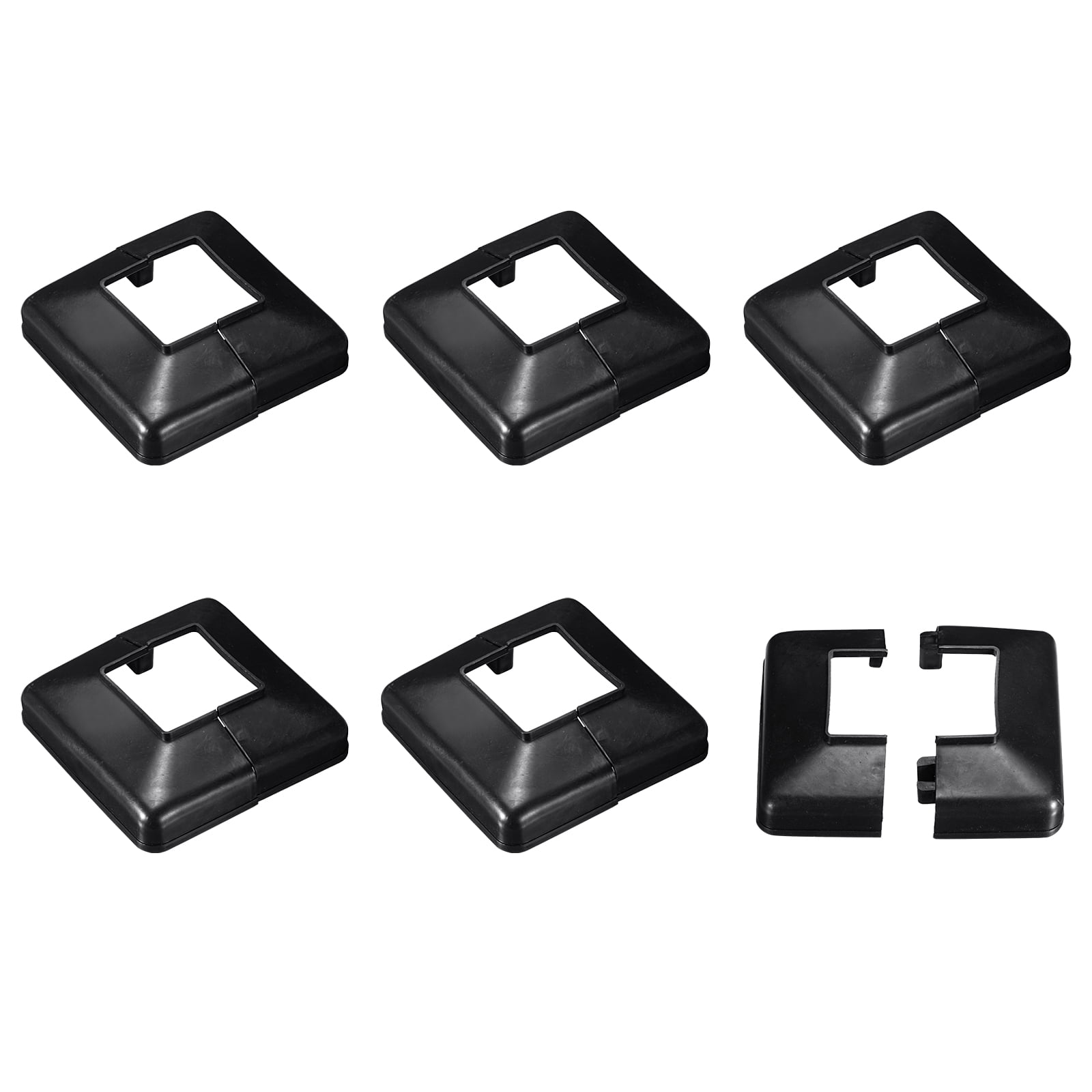 Uxcell Deck Post Base Cover 6Pcs Split Style Post Bracket 2.01" x 2.01 ...