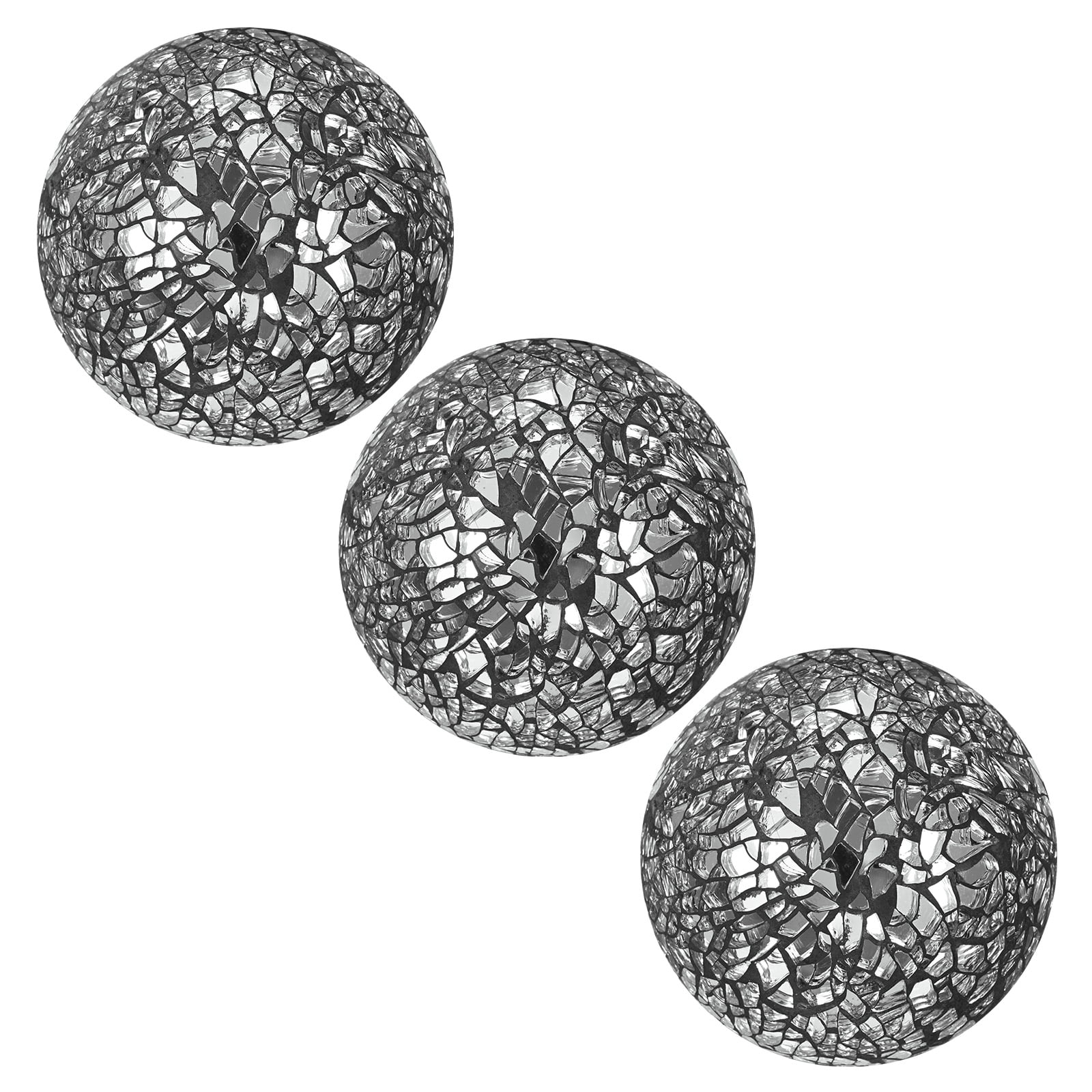 Uxcell Decorative Ball for Bowls, 3 Inch Mosaic Glass Decorative Bowl ...