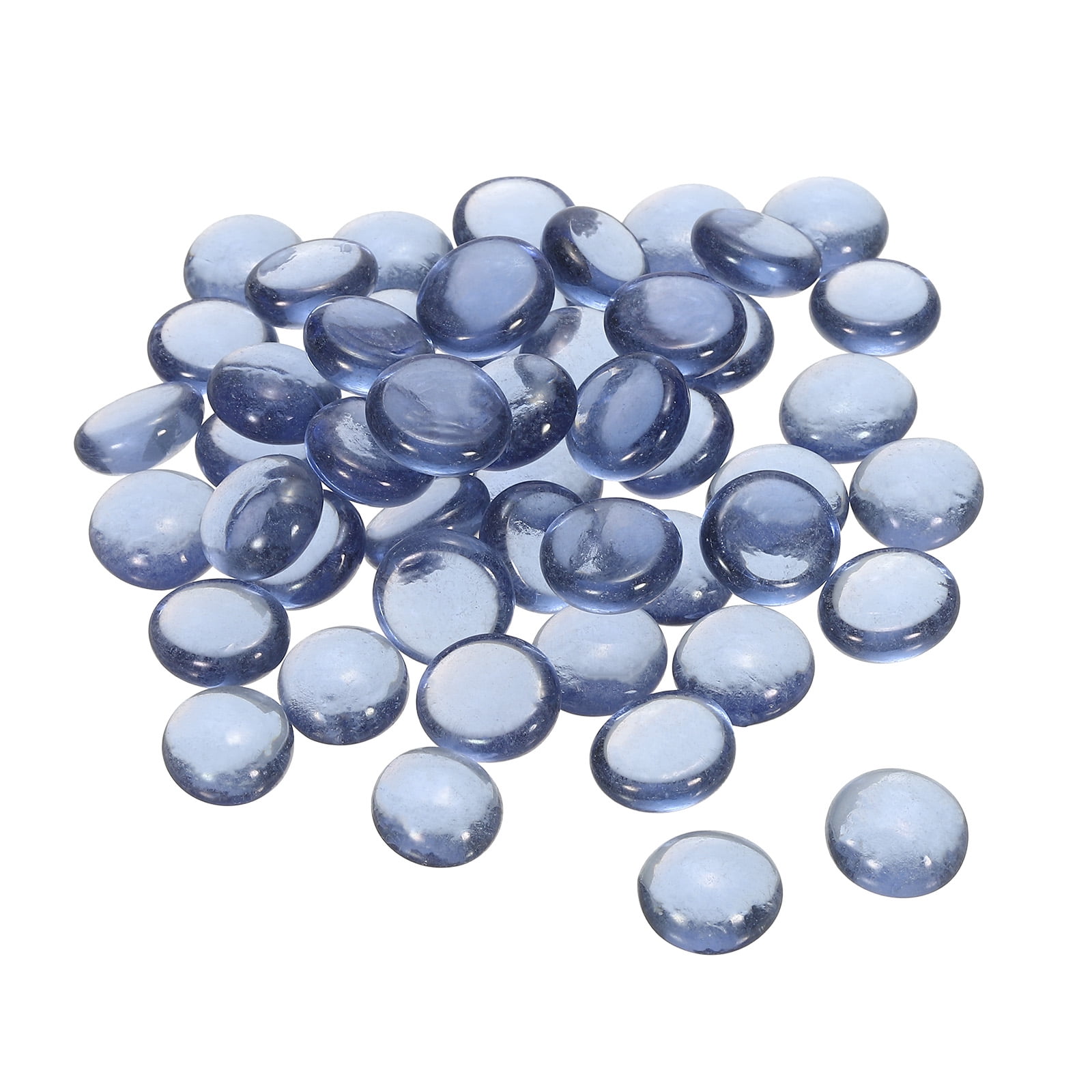 Uxcell Decorative Flat Glass Marbles 17-19mm Rock Vase Filler Gray for ...