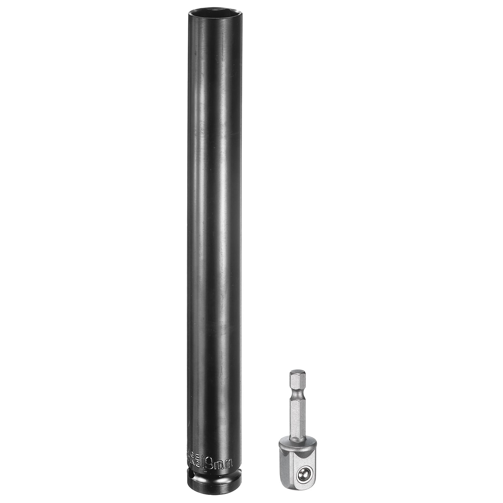 Uxcell Deep 6-Point Impact Socket 1/2" Drive 19mm Metric Socket 10 ...