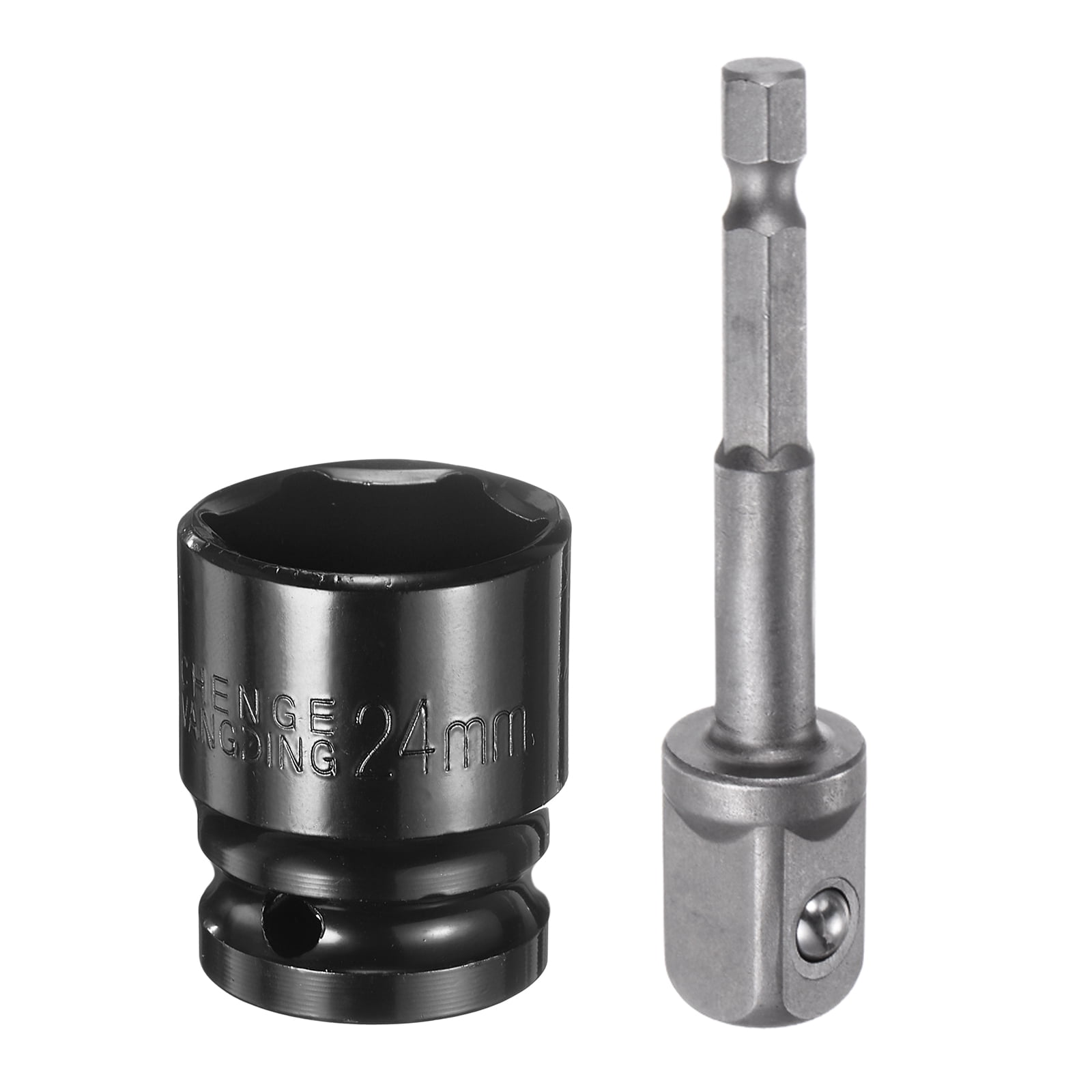 Uxcell Deep 6-Point Impact Socket 1/2" Drive 24mm Metric Socket 1.5 ...