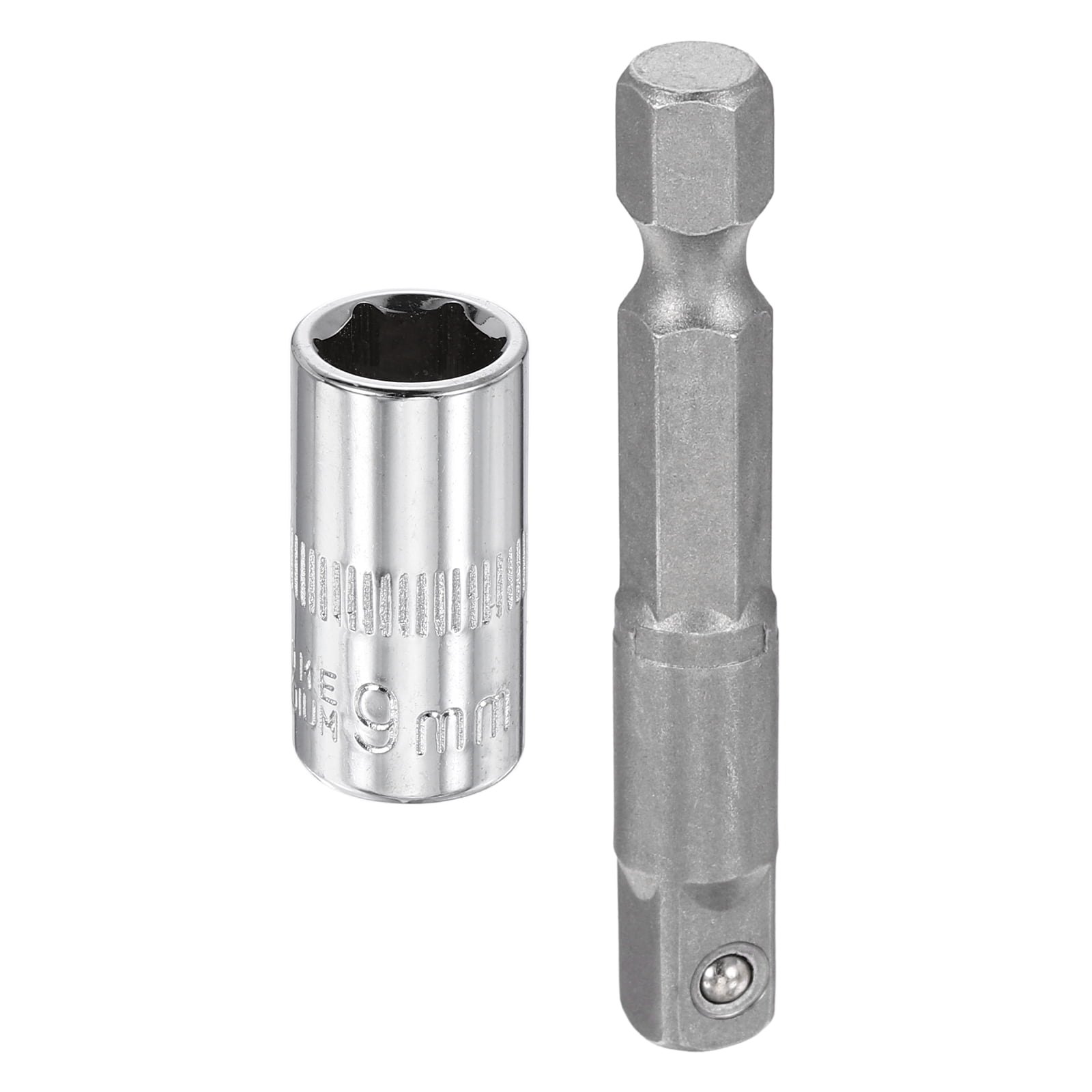 Uxcell Deep 6-Point Impact Socket 1/4" Drive 9mm Metric Socket 1 ...