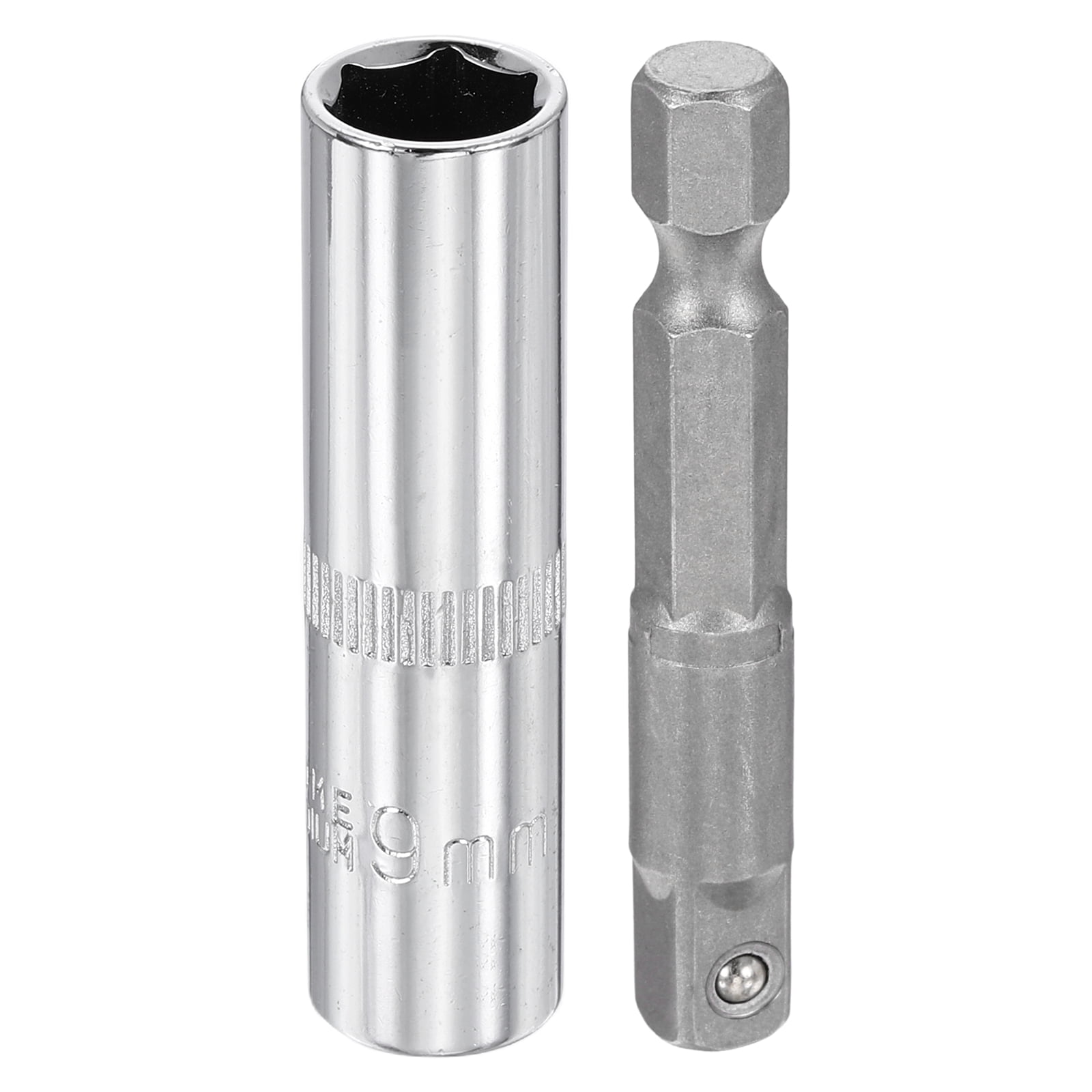 Uxcell Deep 6-Point Impact Socket 1/4" Drive 9mm Metric Socket 2 ...