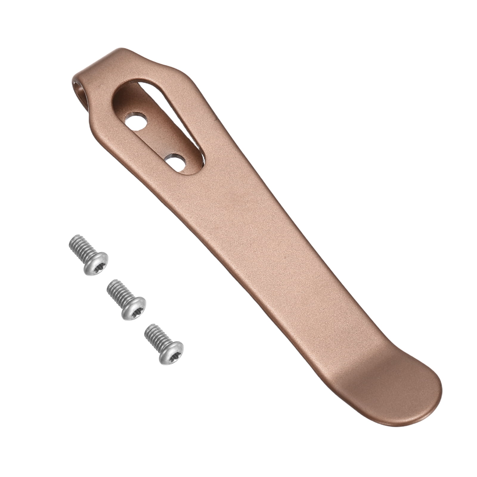 Uxcell Deep Carry Pocket Clip 2.4"(61mm) Length 420 Stainless Steel ...