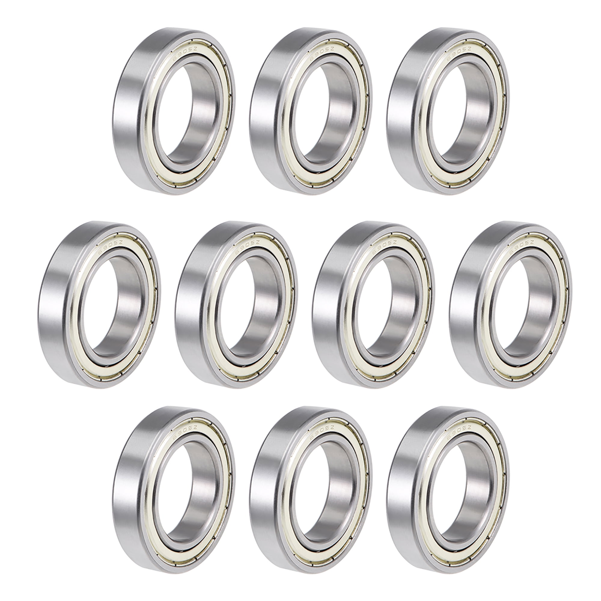 Uxcell Deep Groove Ball Bearings Metric Double Shielded High Carbon Steel Z2 Level 6905ZZ ...