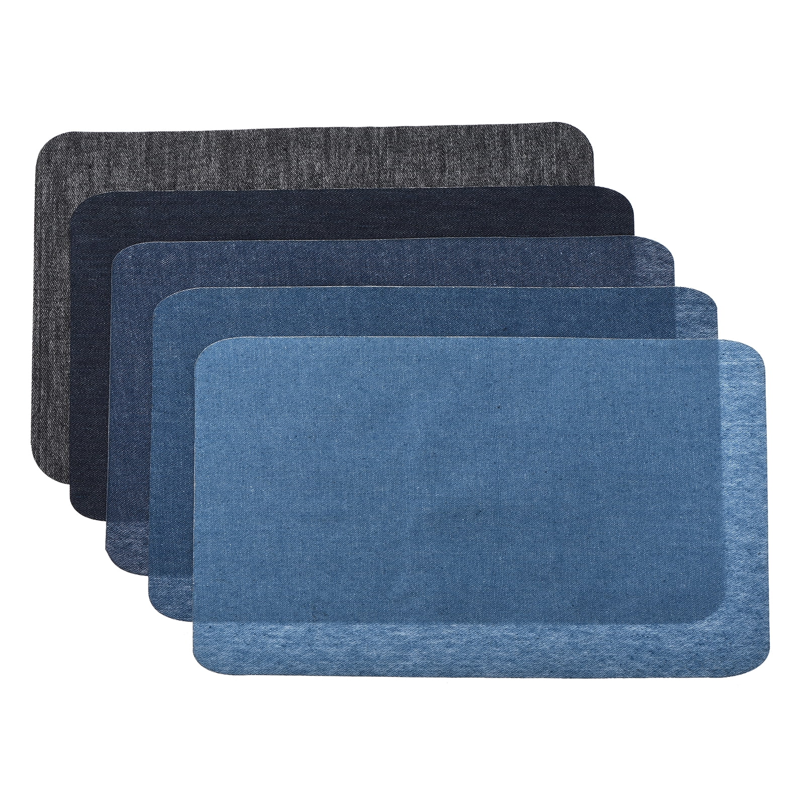 Uxcell Denim Iron-On Patches for Clothes 9.8" x 5.9", Square Jean ...