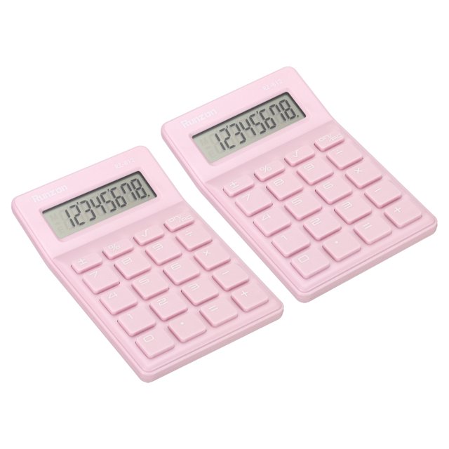 Uxcell Desk Basic Cute Calculator, 2 Pack Desktop Calculators Battery ...