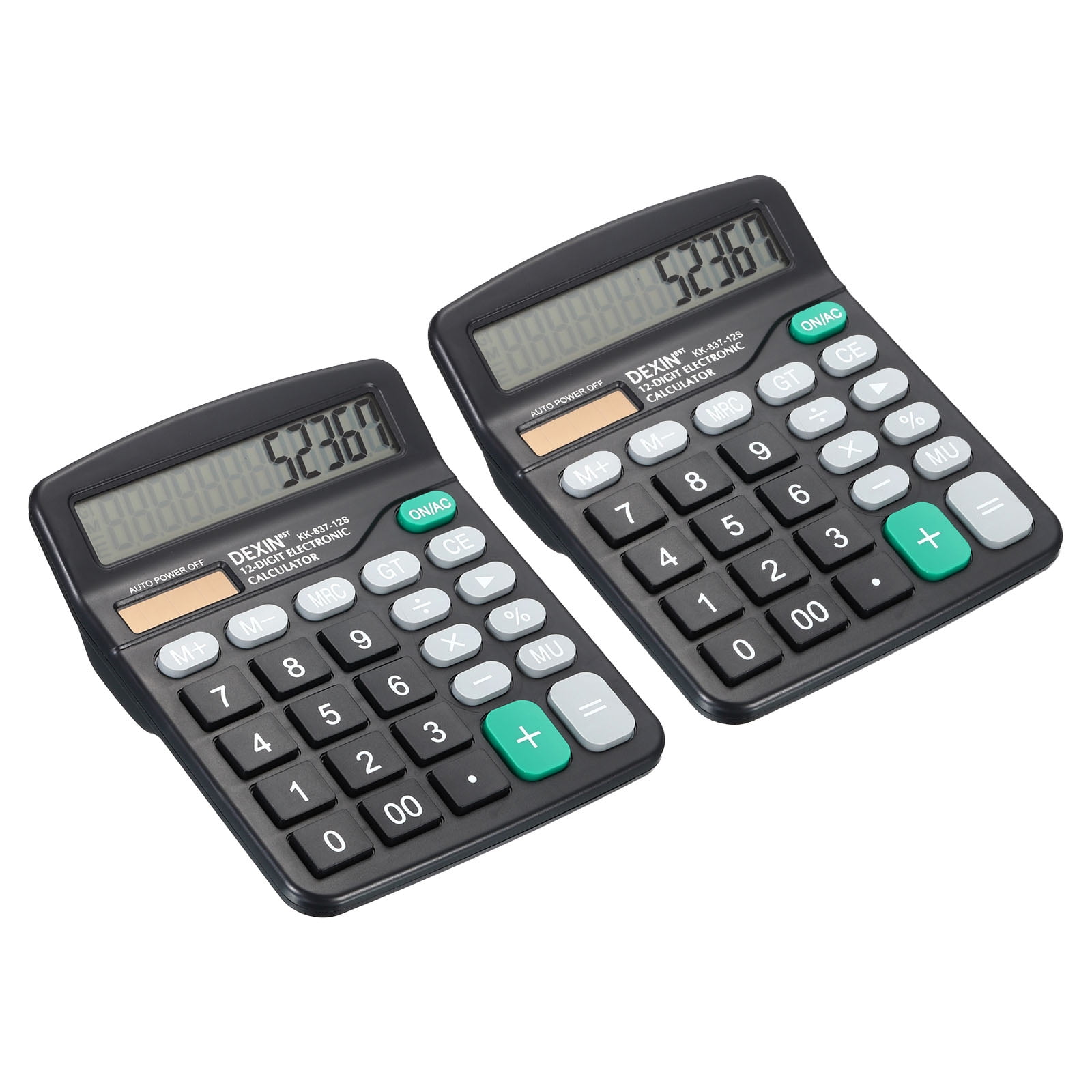 Uxcell Desk Calculator 12 Digits Large LCD Display Home Office ...
