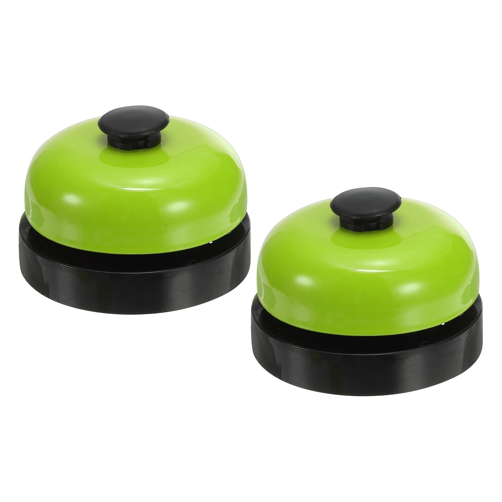 Desk Call Bell 2.5" Diameter, Dinner Desk Front Bell, Black/Green 2Pcs ...