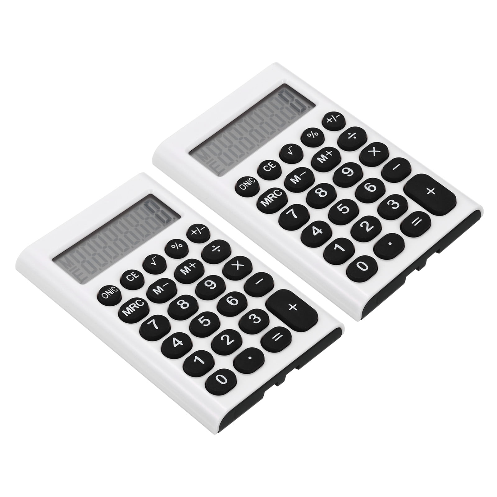 Uxcell Desktop Calculator, 2 Pack 8 Digit LCD Display Portable Desk ...