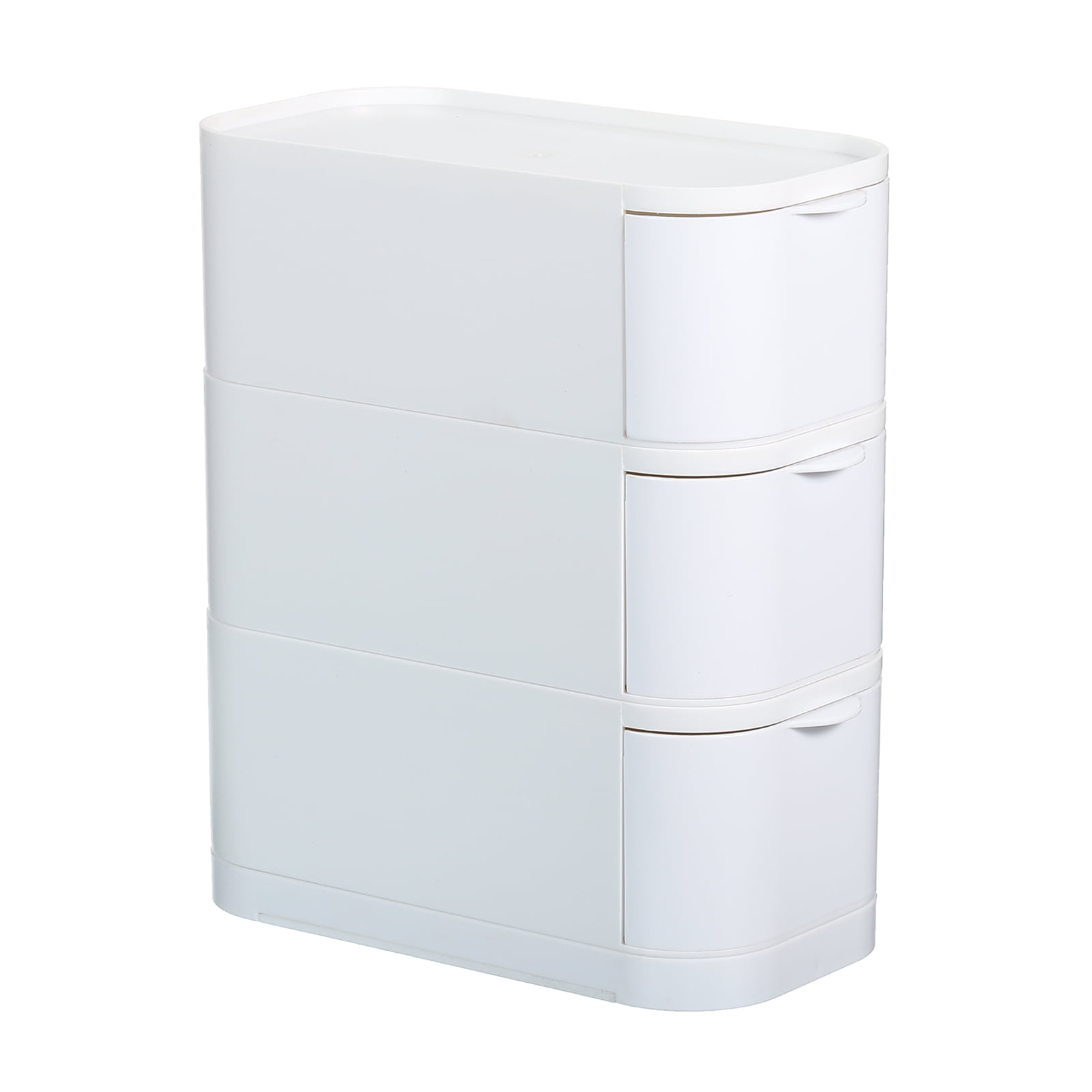 Uxcell Desktop Drawers Plastic Storage Stationery Desk Organizer, White ...