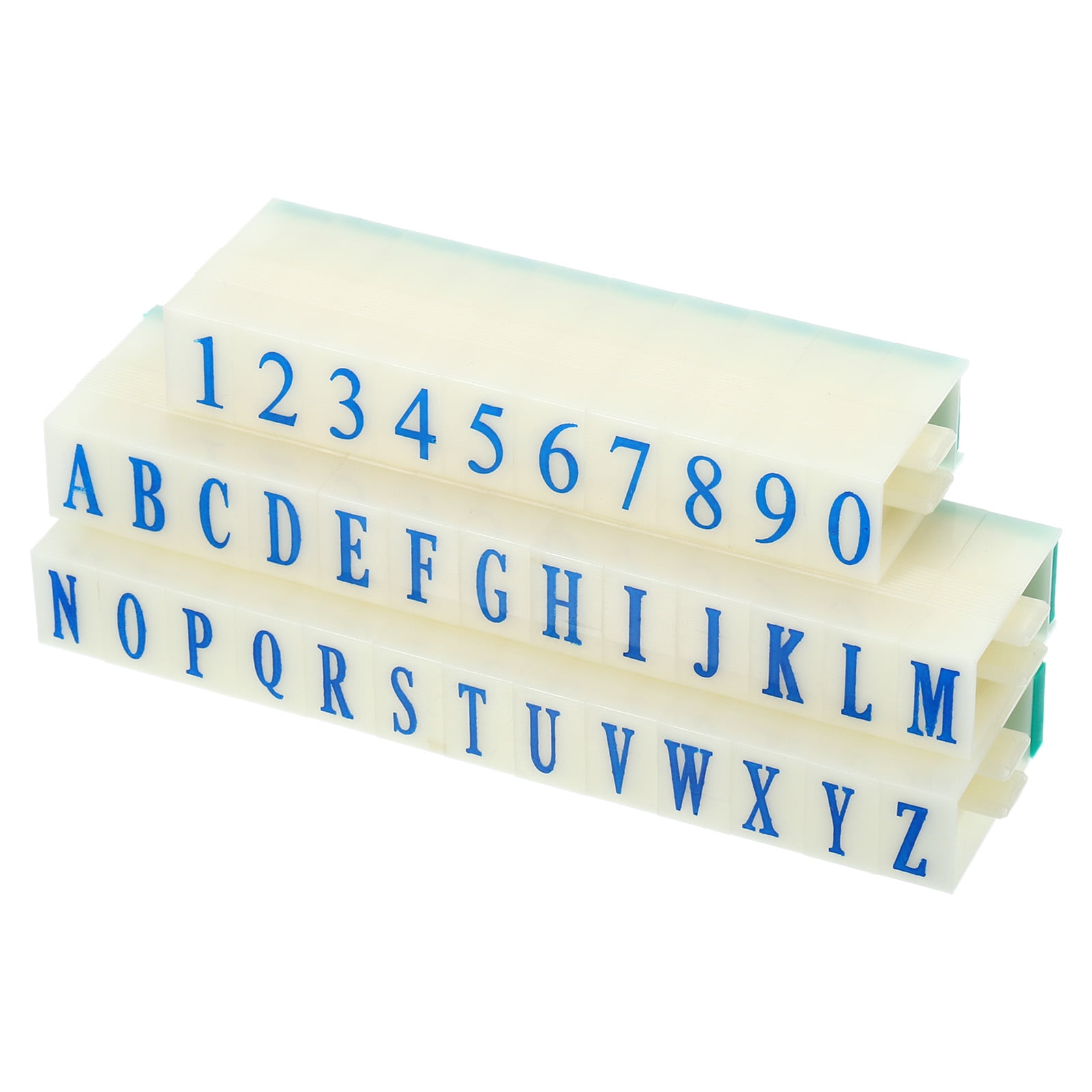 Uxcell Detachable Number Letter Stamp 13mm Plastic Font Size 2 Numeral ...