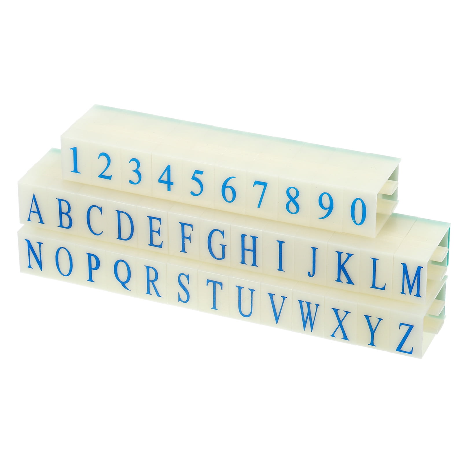 Uxcell Detachable Number Letter Stamp 17mm Plastic Font Size 1 Numeral ...