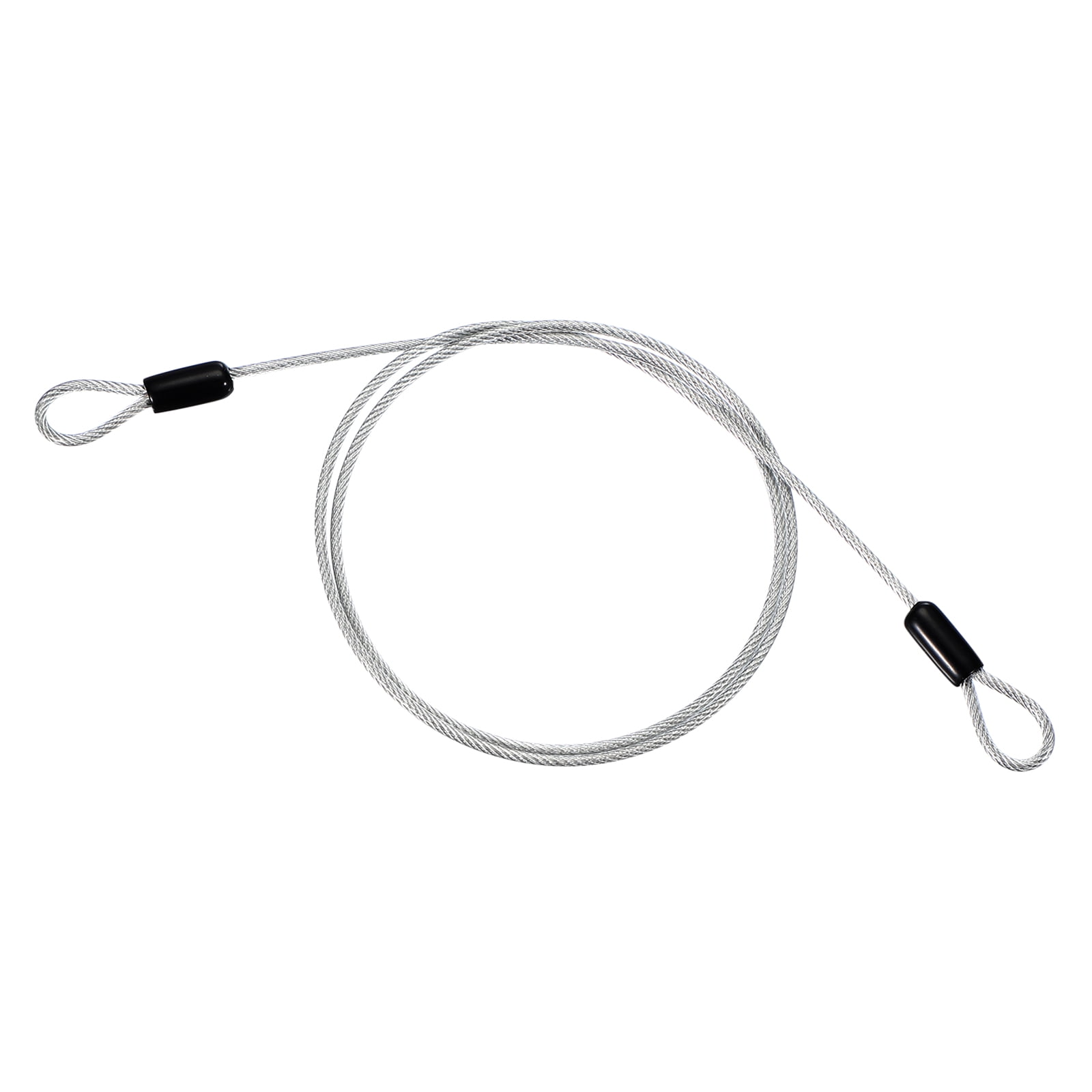 Uxcell Dia Vinyl Coated Stainless Steel Cable with Loop, Flexible Wire ...