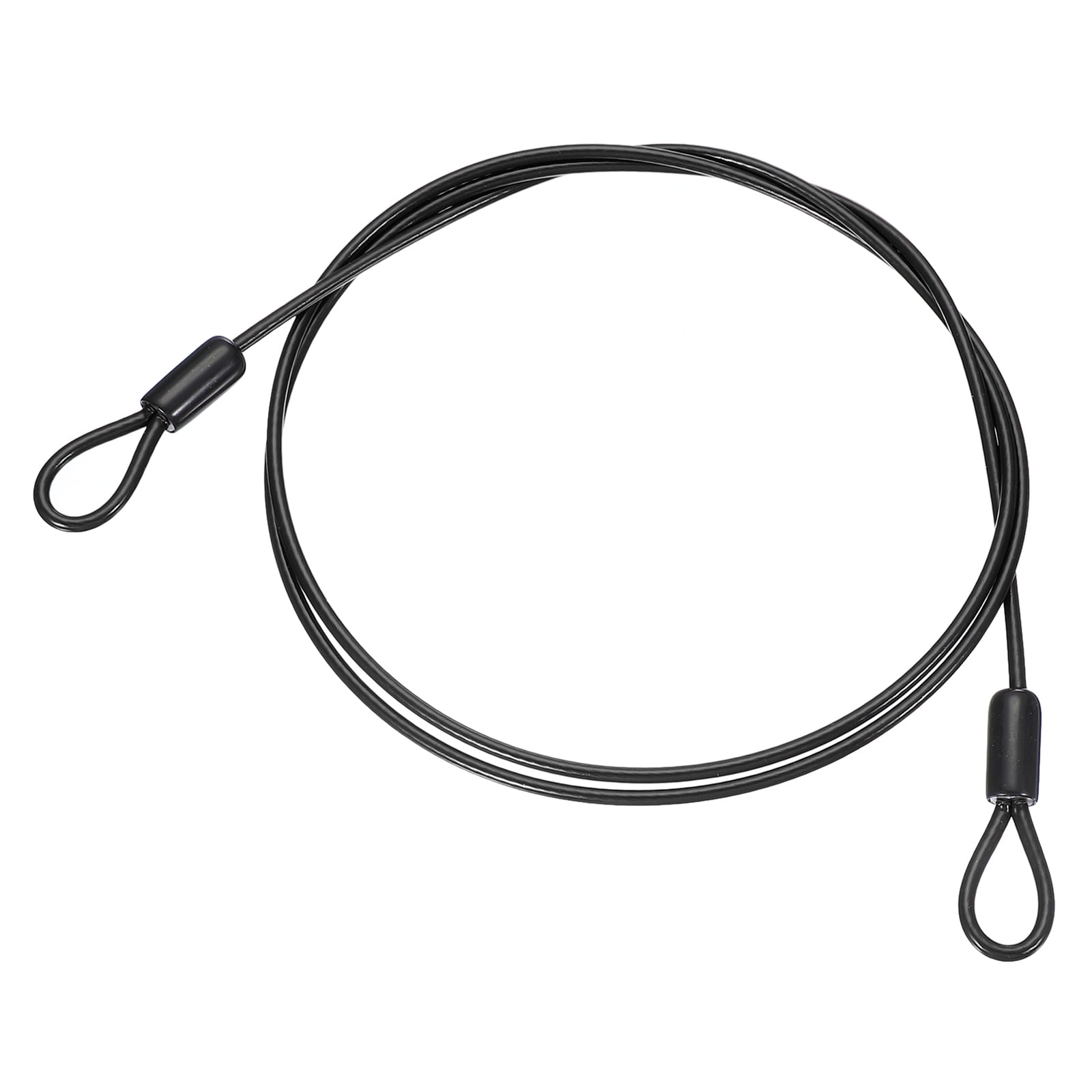 Uxcell Dia Vinyl Coated Stainless Steel Cable with Loop, Flexible Wire ...