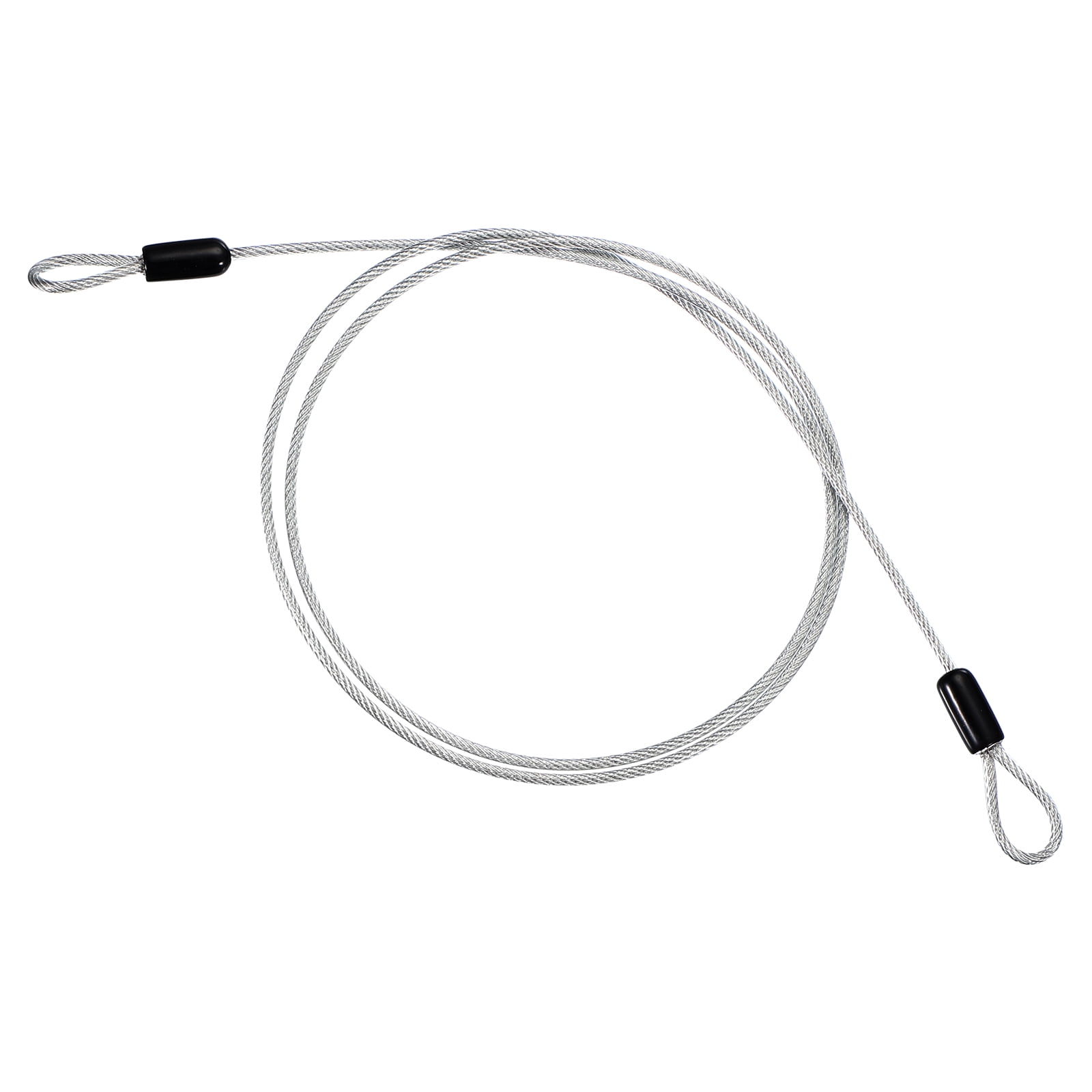 Uxcell Dia Vinyl Coated Stainless Steel Cable with Loop, Flexible Wire ...
