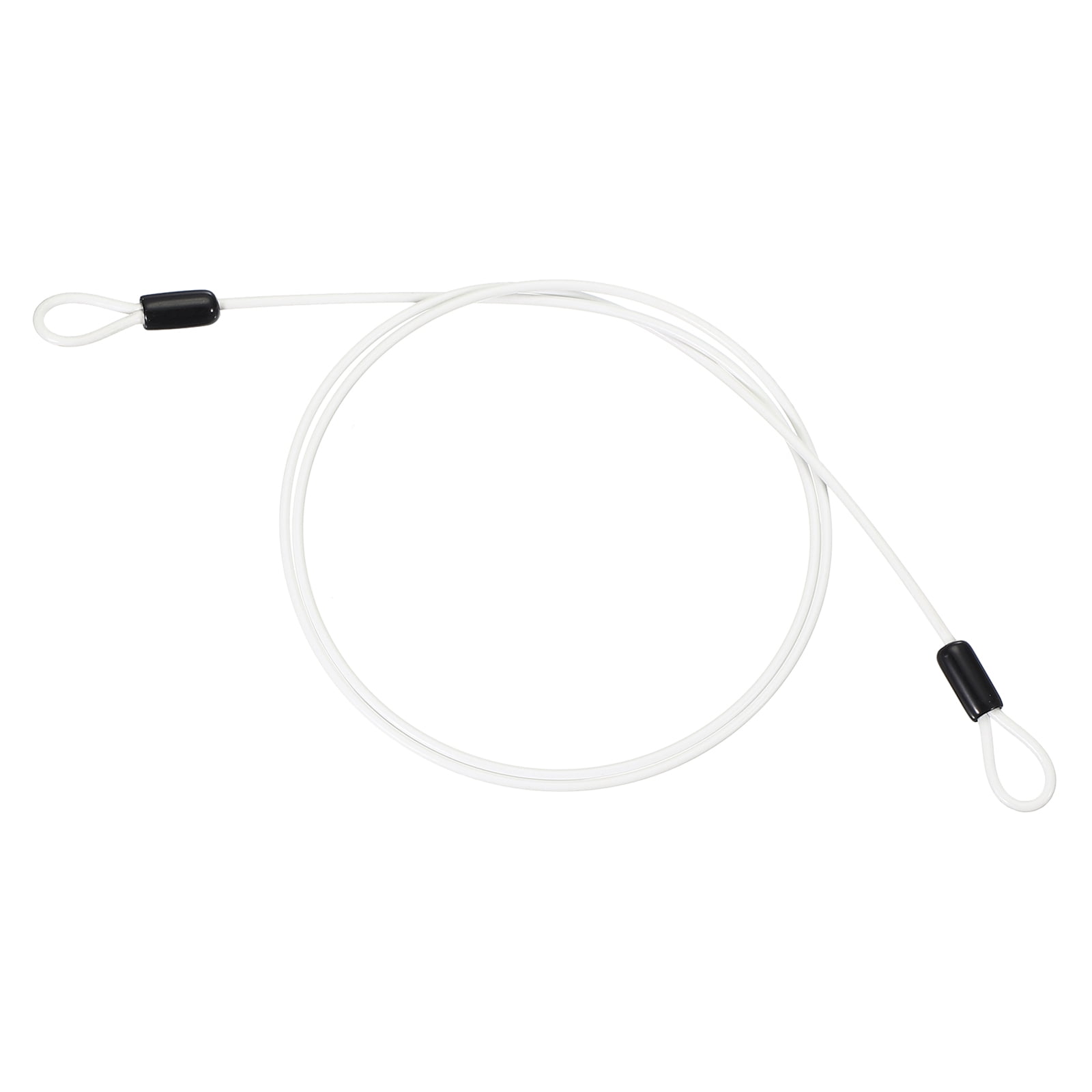 Uxcell Dia Vinyl Coated Stainless Steel Cable with Loop, Flexible Wire ...