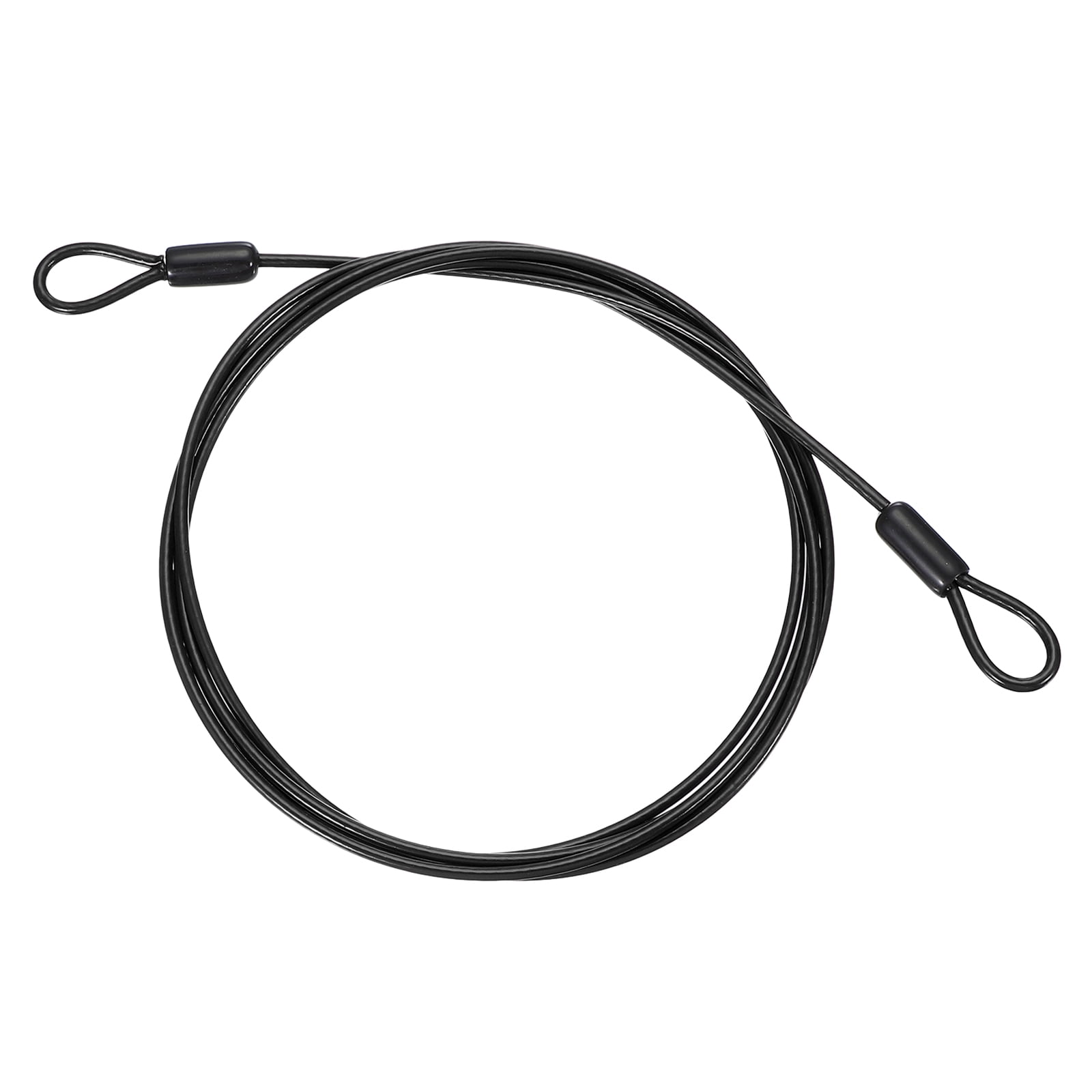 Uxcell Dia Vinyl Coated Stainless Steel Cable with Loop, Flexible Wire ...