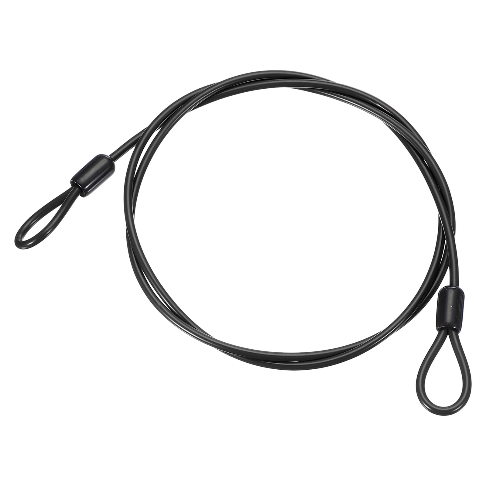 Uxcell Dia Vinyl Coated Stainless Steel Cable with Loop, Flexible Wire ...