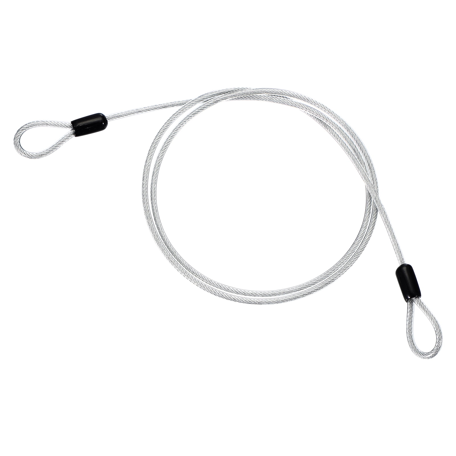 Uxcell Dia Vinyl Coated Stainless Steel Cable with Loop, Flexible Wire ...