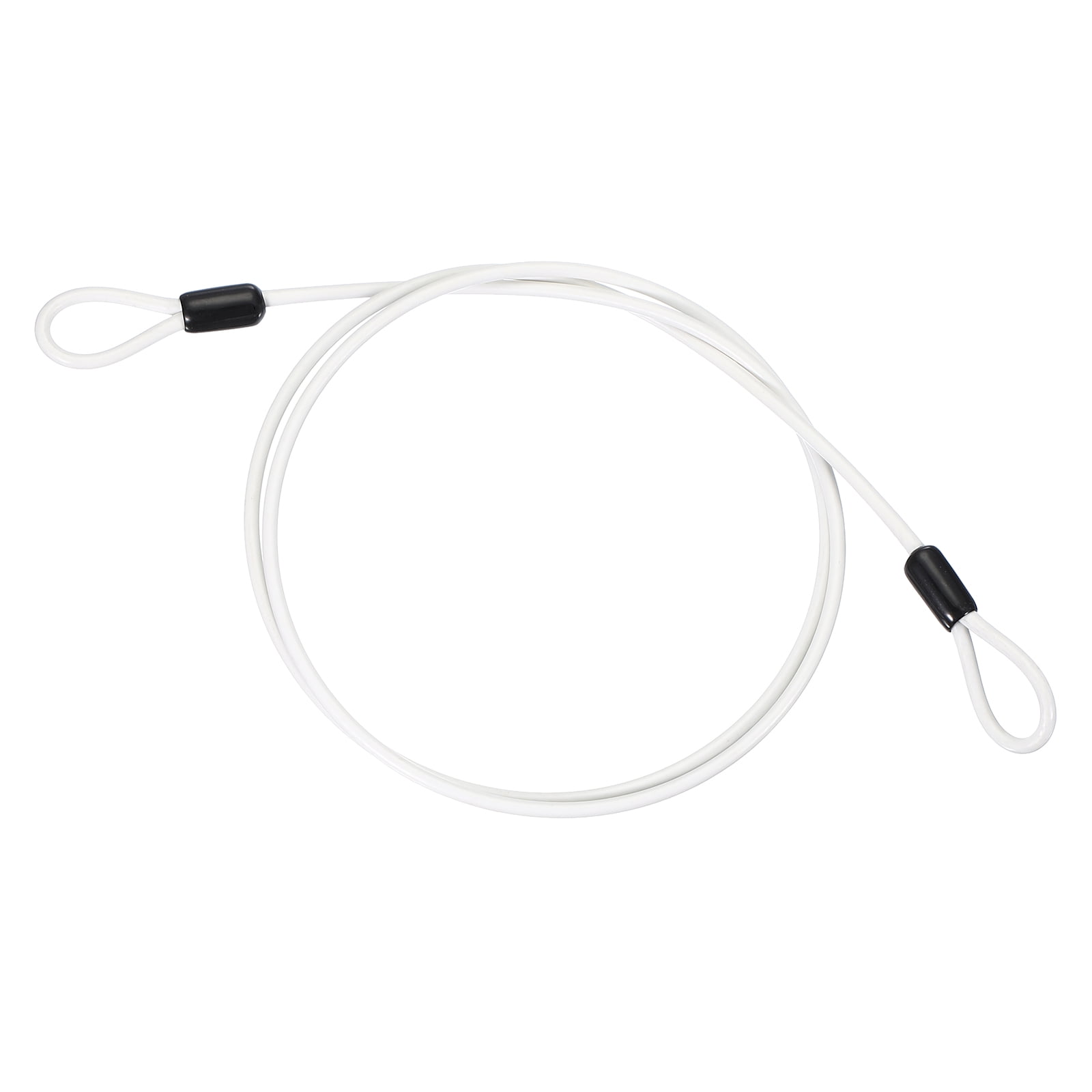 Uxcell Dia Vinyl Coated Stainless Steel Cable with Loop, Flexible Wire ...