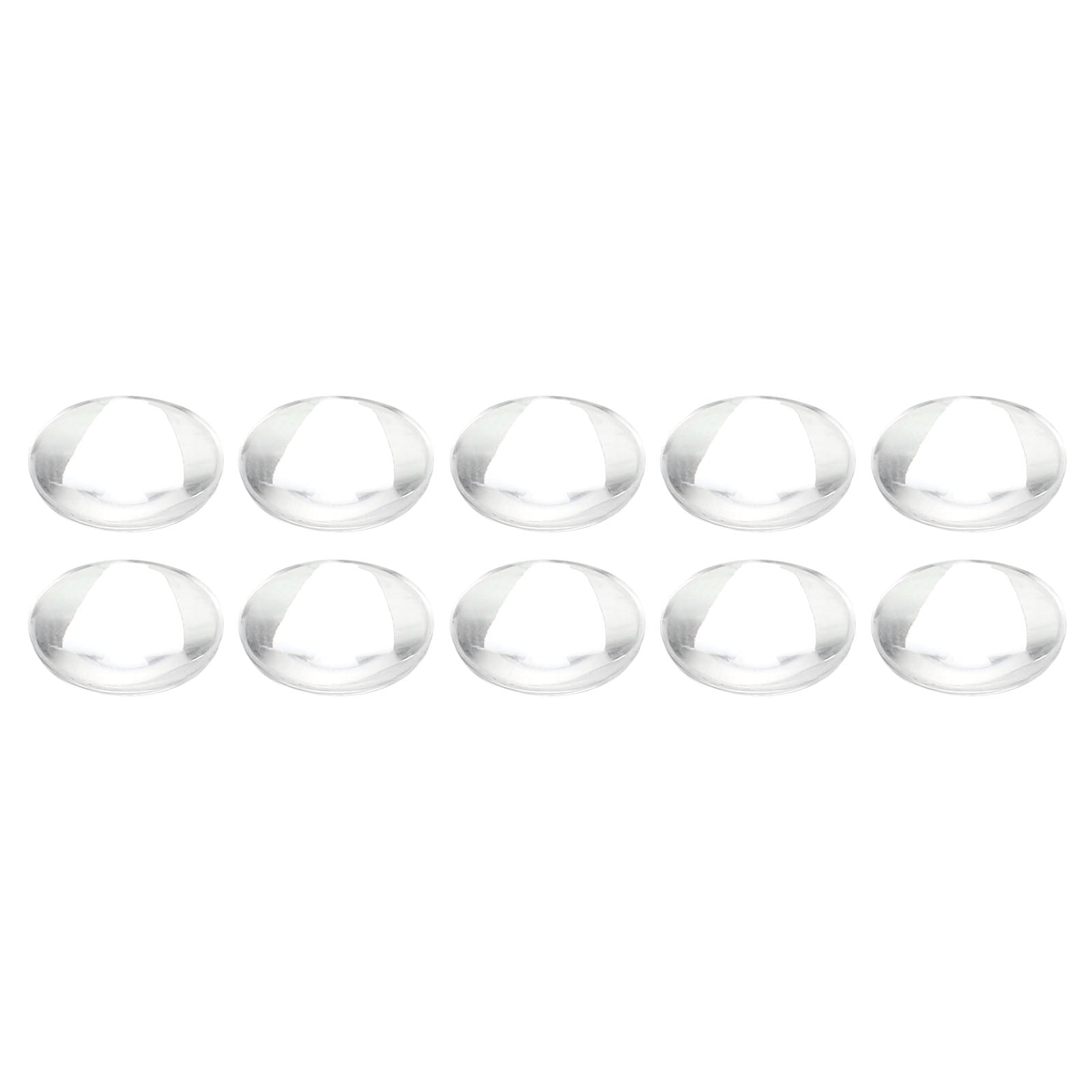 Uxcell Diameter 10mm PMMA Double Convex Lens LED Flashlight Optical ...