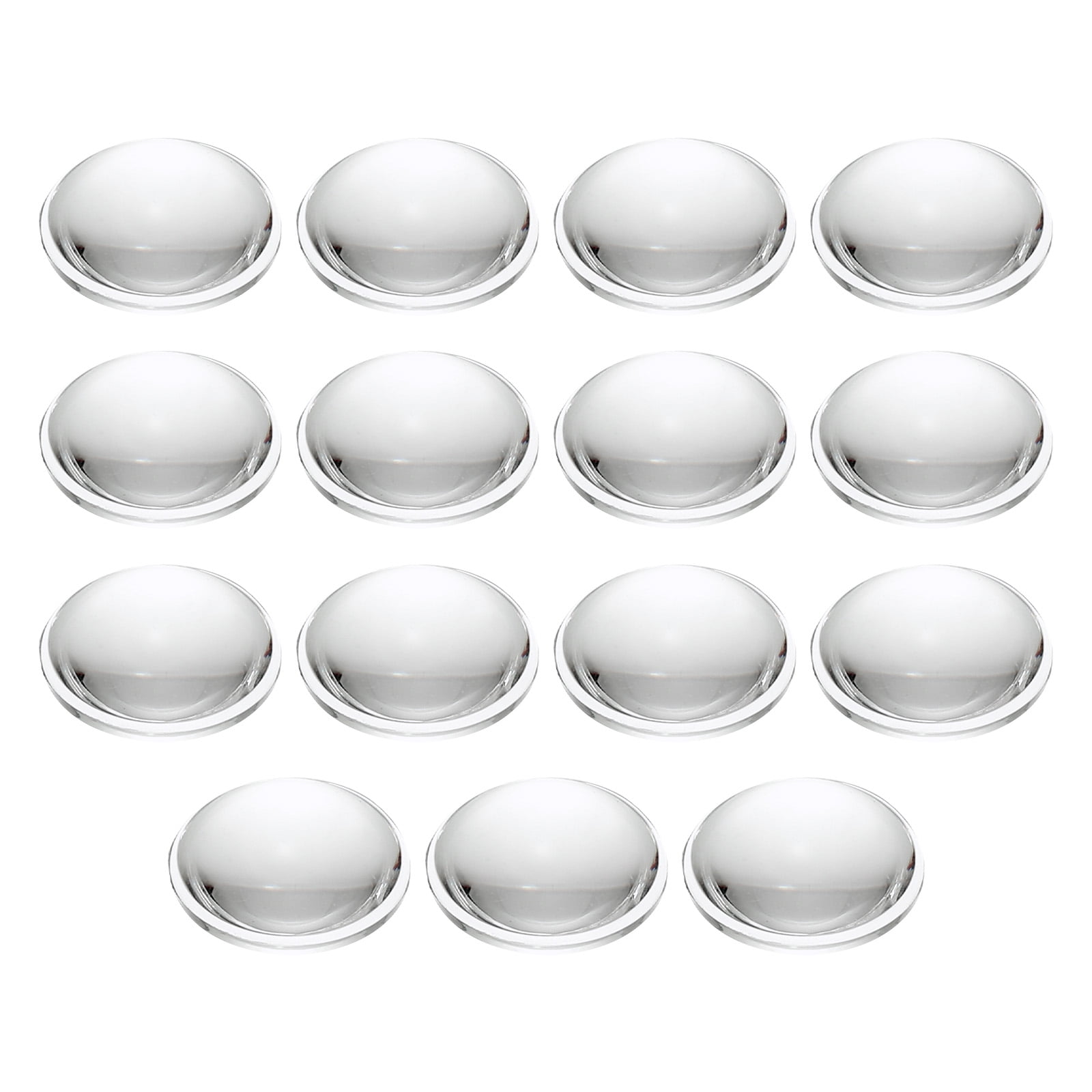Uxcell Diameter 12.5mm Flat Convex Lens, 15 Pcs Height 4mm Acrylic LED ...
